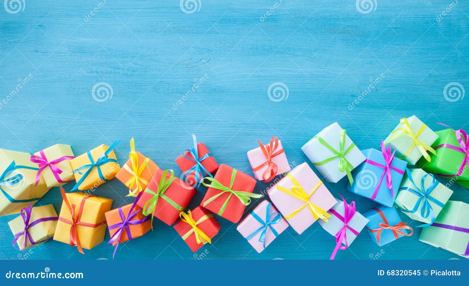 Colorful little presents stock image. Image of decorative - 68320545