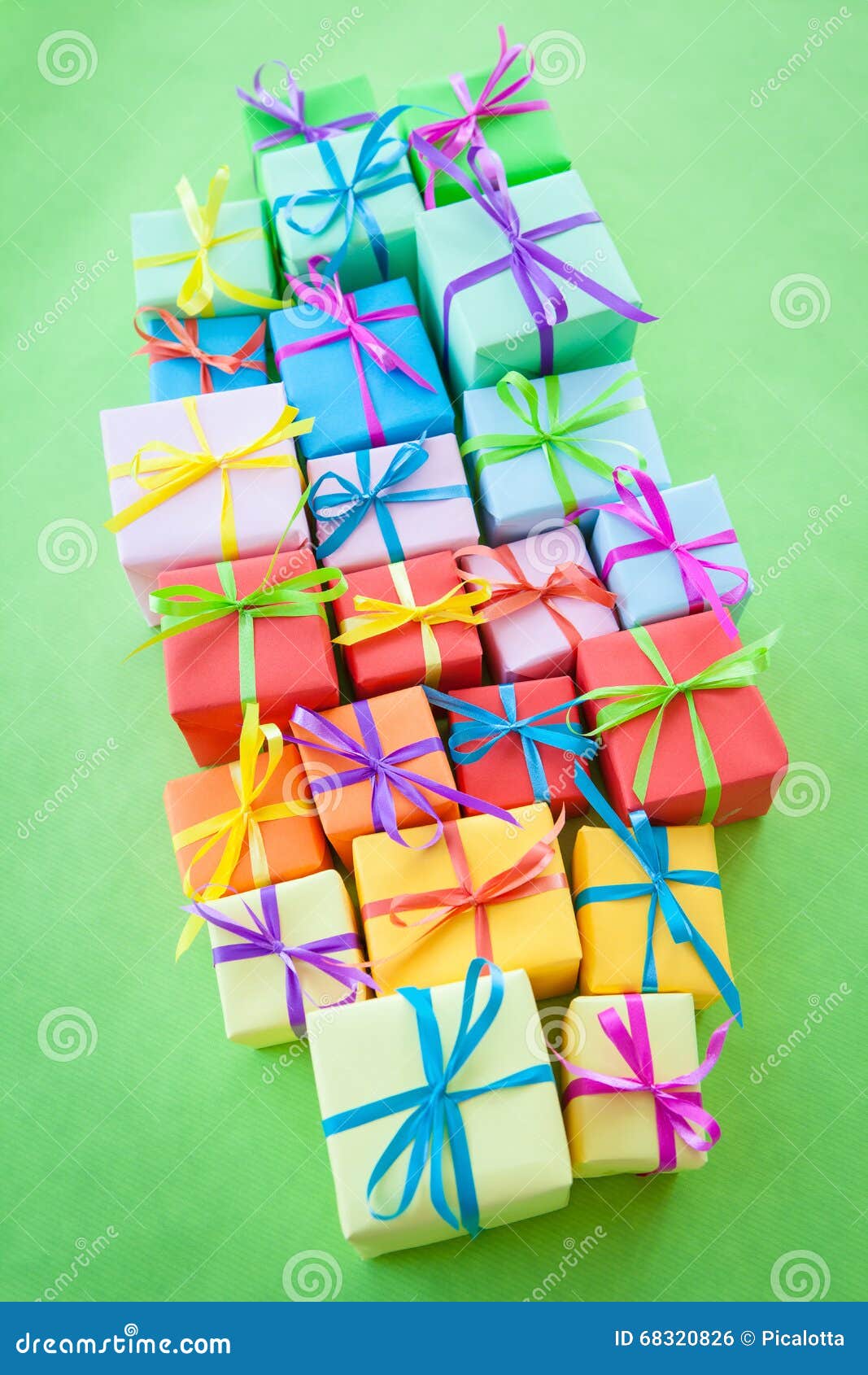 Colorful little presents stock photo. Image of decoration - 68320826