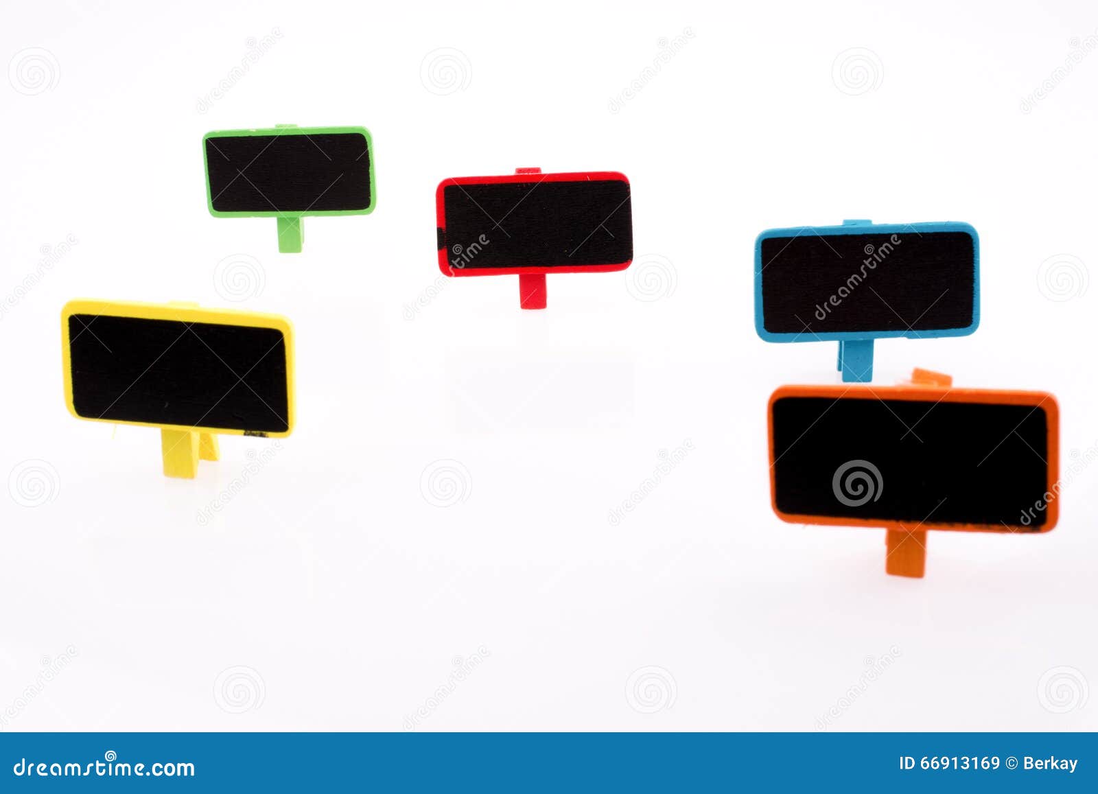 Colorful little signboards stock image. Image of notice - 66913169