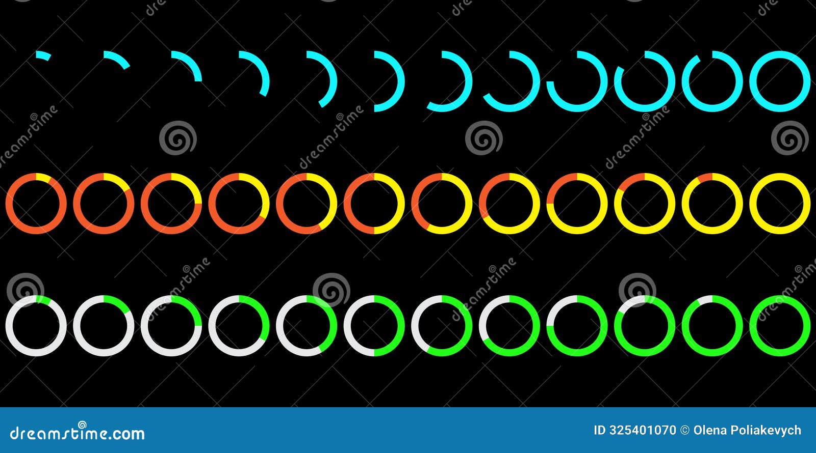 Colorful Loading Icons. Progress Circle Set. Various Colors Shown ... Colorful Loading Icons. Progress Circle Set. Various Colors Shown ...