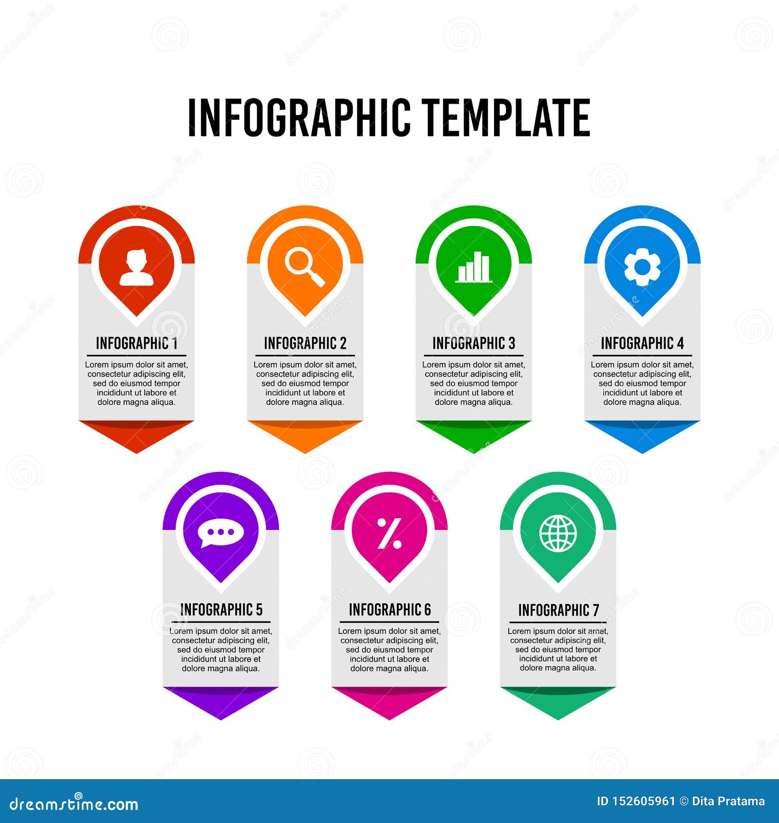 Location Sign Infographic Design Template. Stock Illustration ...