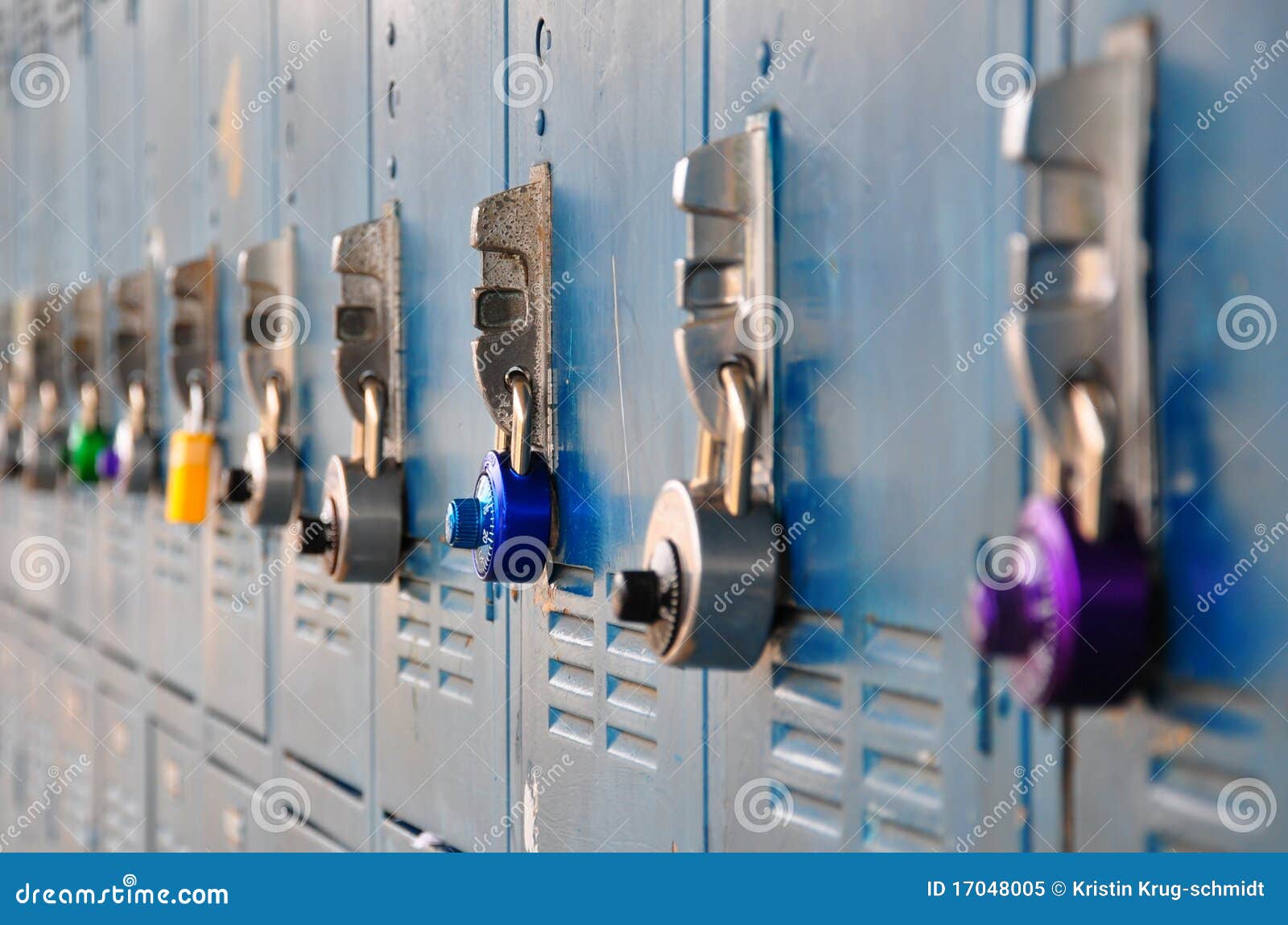 Colorful locks stock image. Image of lock, lockers, combination - 17048005
