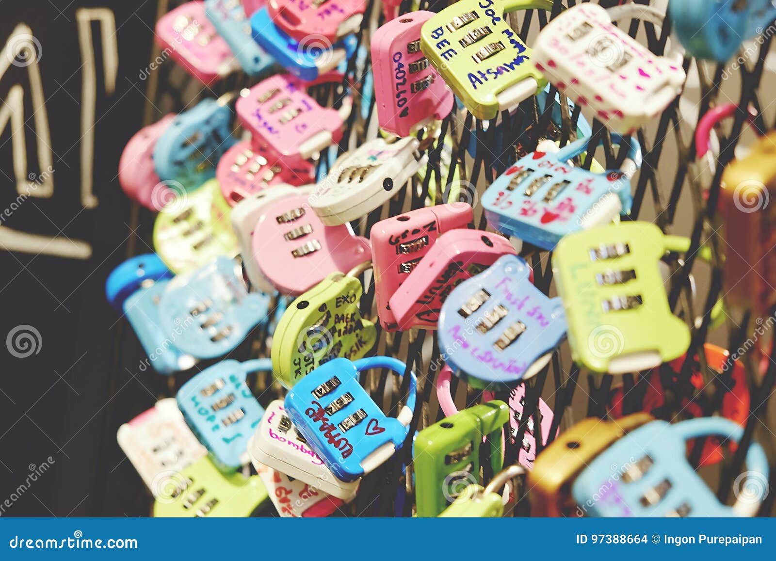 Colorful Locks Symbol of Love Editorial Stock Image - Image of love ...