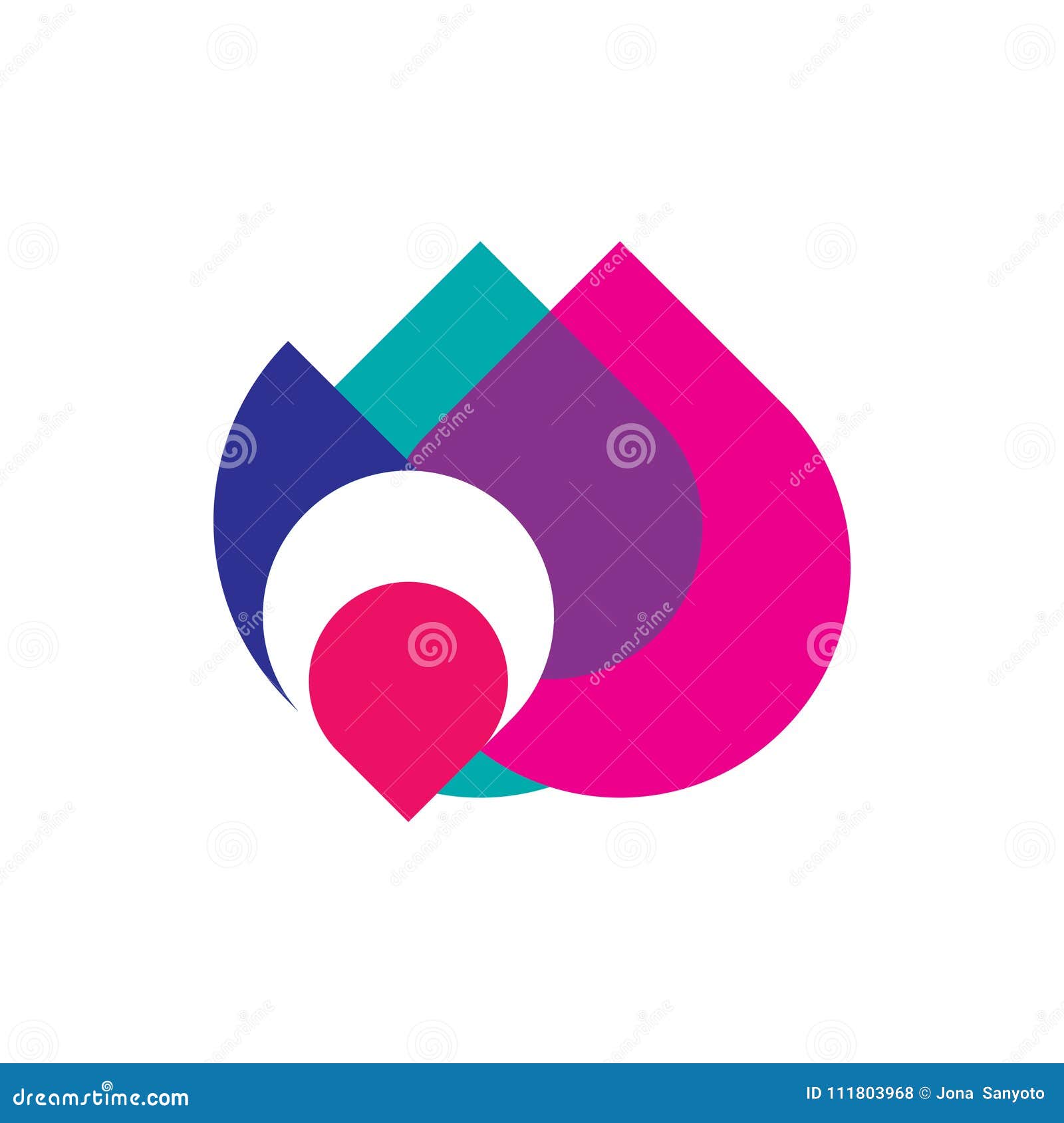Colorfull Vector Logo Icon Element Stock Vector - Illustration of ...
