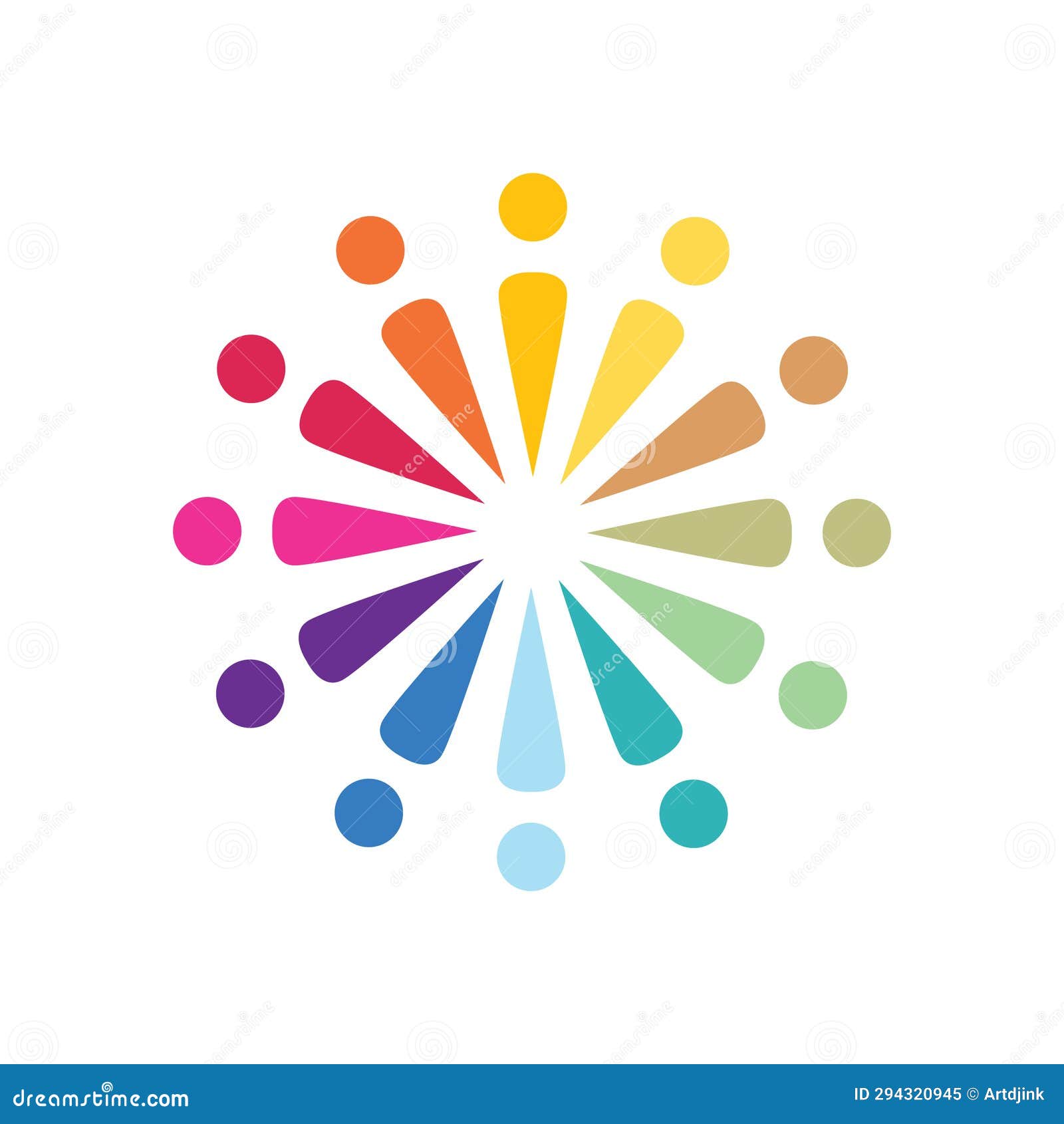 Colorful Logo Design Vector Illustration Technology App Symbol Emblem ...