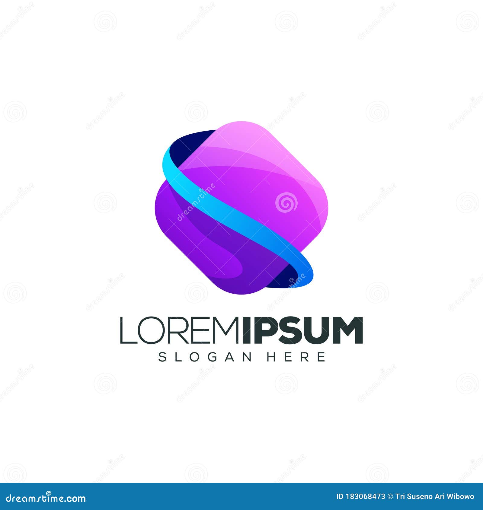 Colorful Logo Design Vector Illustrations Stock Vector - Illustration ...