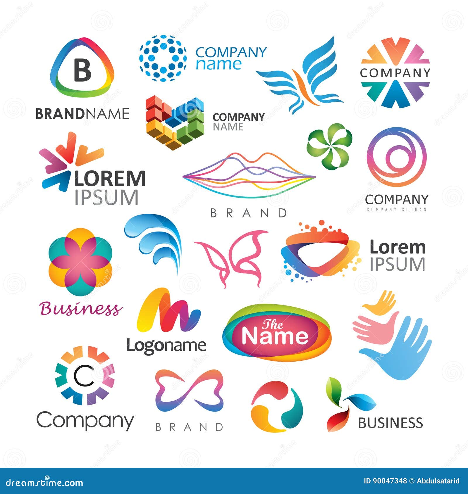 Colorful logo designs stock vector. Illustration of mark - 90047348 Colorful logo designs stock vector. Illustration of mark - 90047348