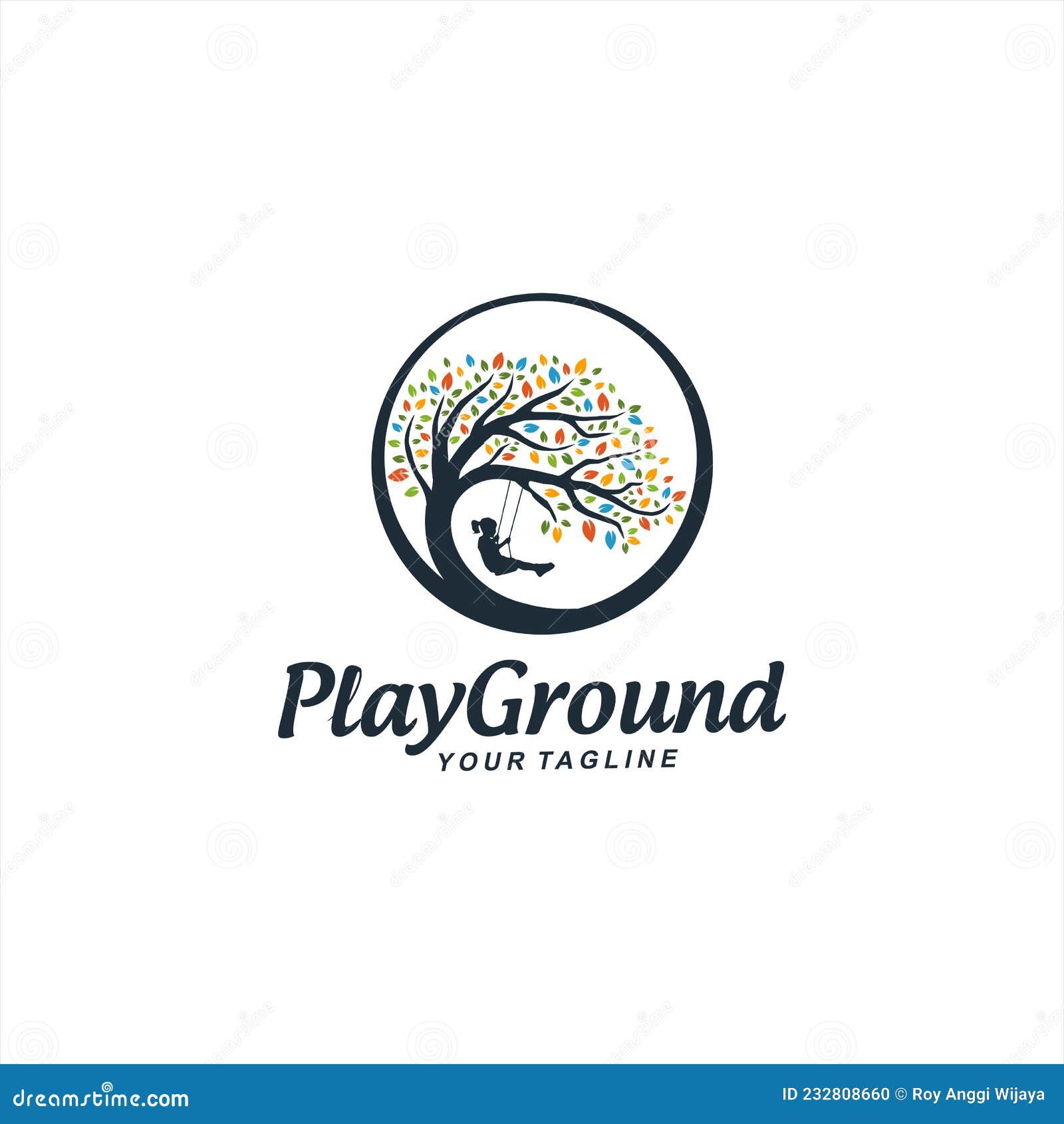 Play Ground Logo Design Template Stock Vector - Illustration of cute ...