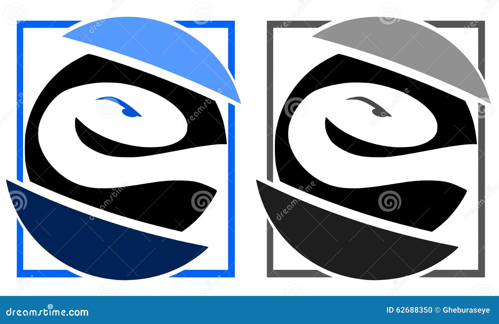 Colorful Logo with Stylized Snake Isolated Stock Vector - Illustration ...