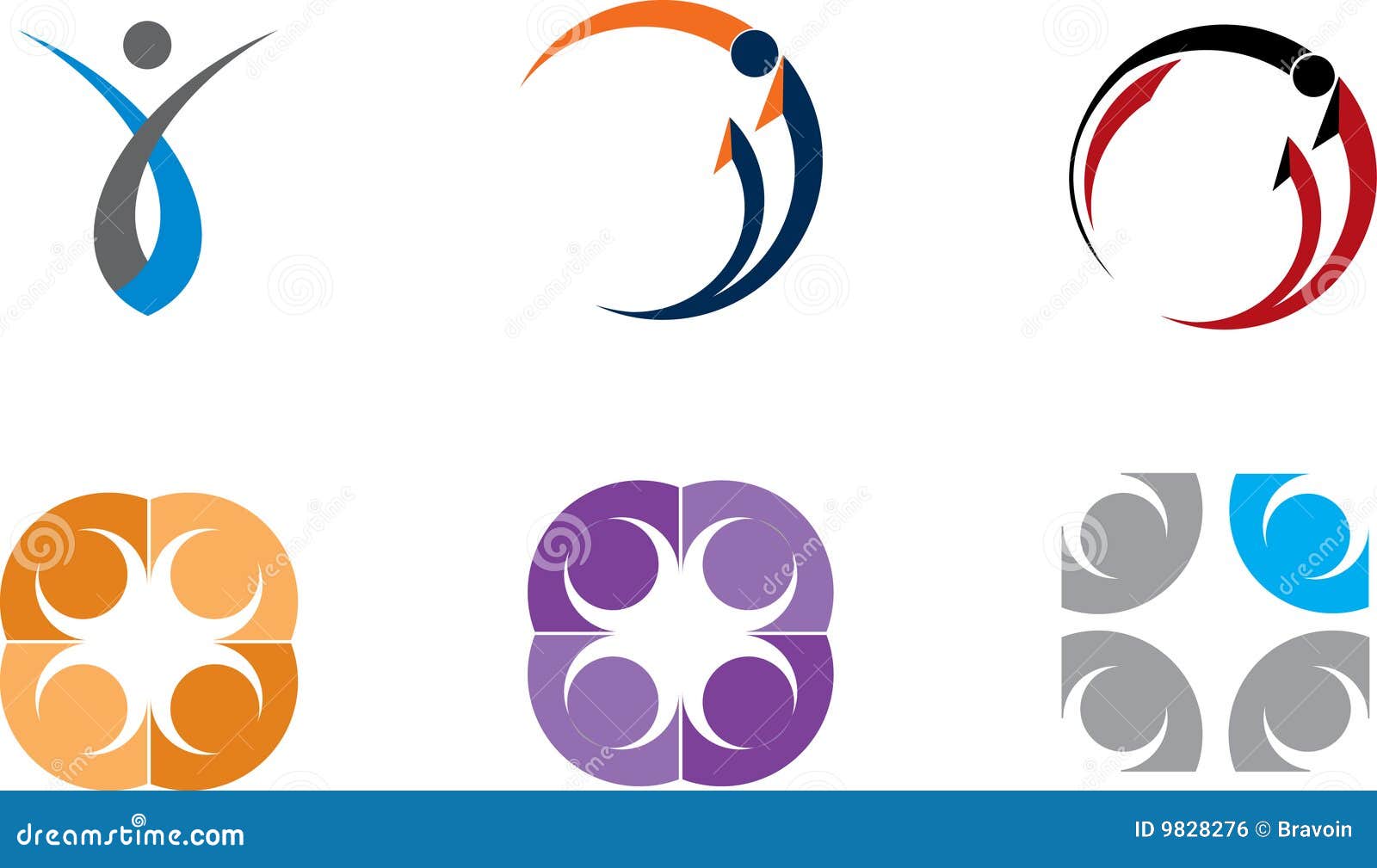 Colorful Logos Vector Illustration | CartoonDealer.com #11914006