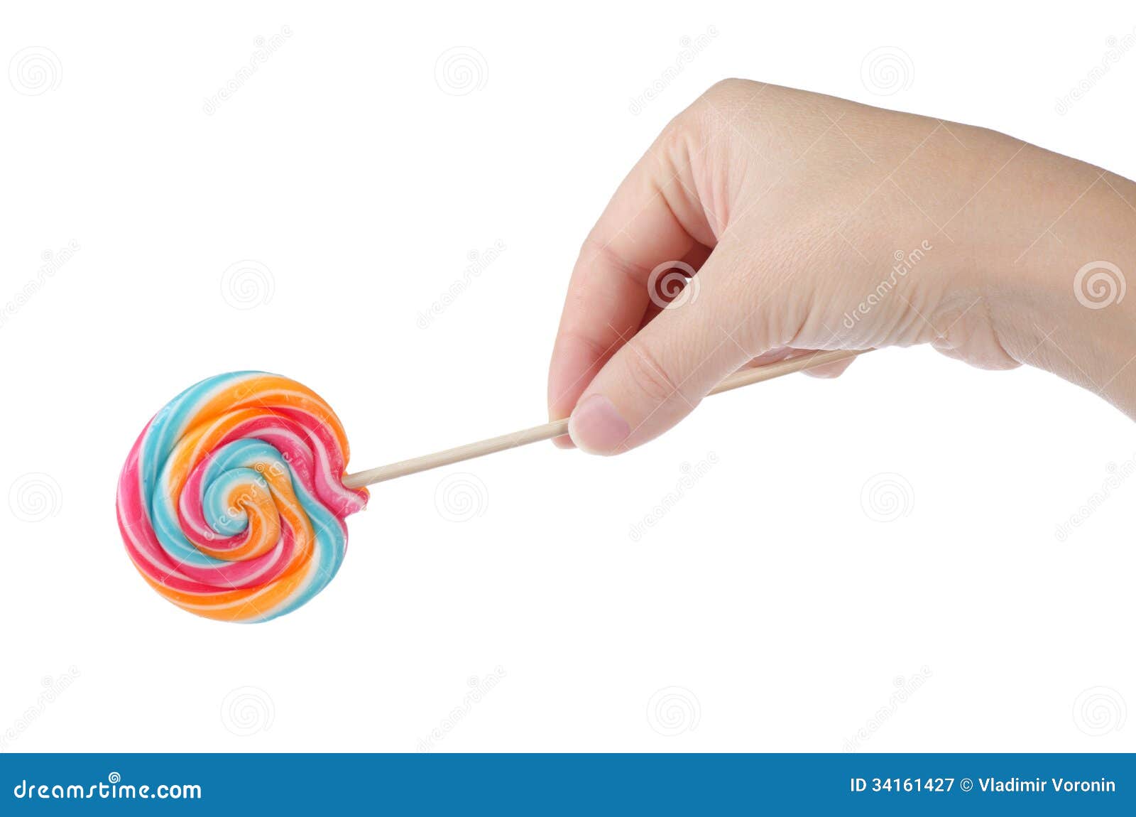 Colorful Lollipop Isolated on the White Stock Image - Image of isolated ...