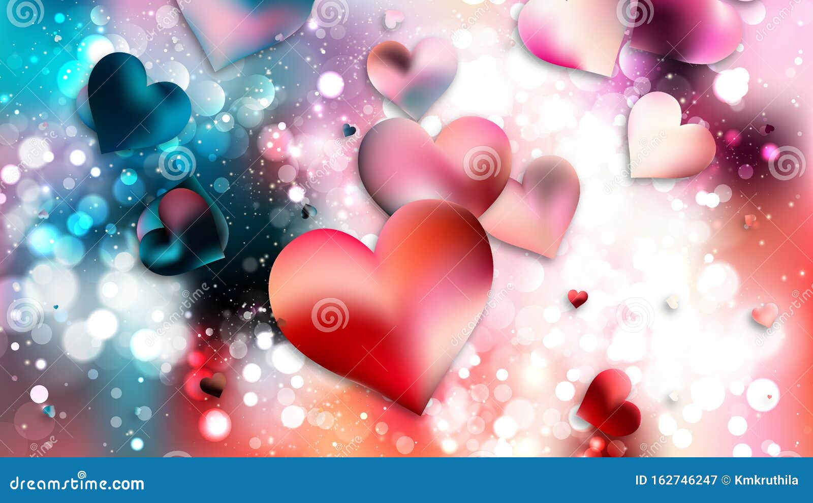 Colorful Love Background Vector Illustration Stock Vector ...