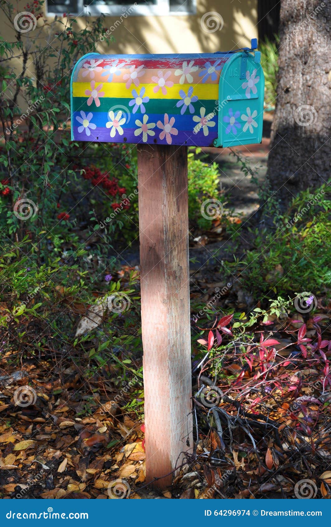 Colorful and Lovely Mailbox Stock Photo - Image of mailbox, cottage ...