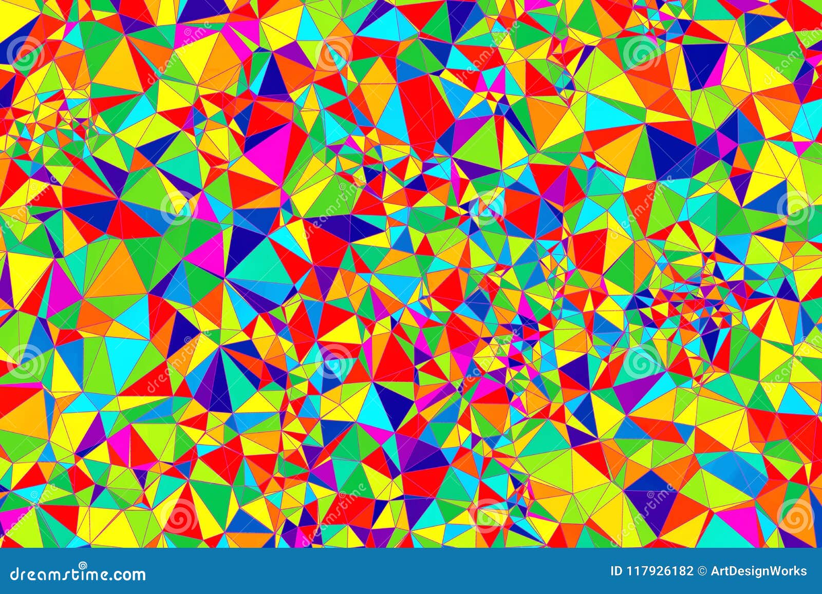 Multicoloured poly design stock illustration. Illustration of space ...