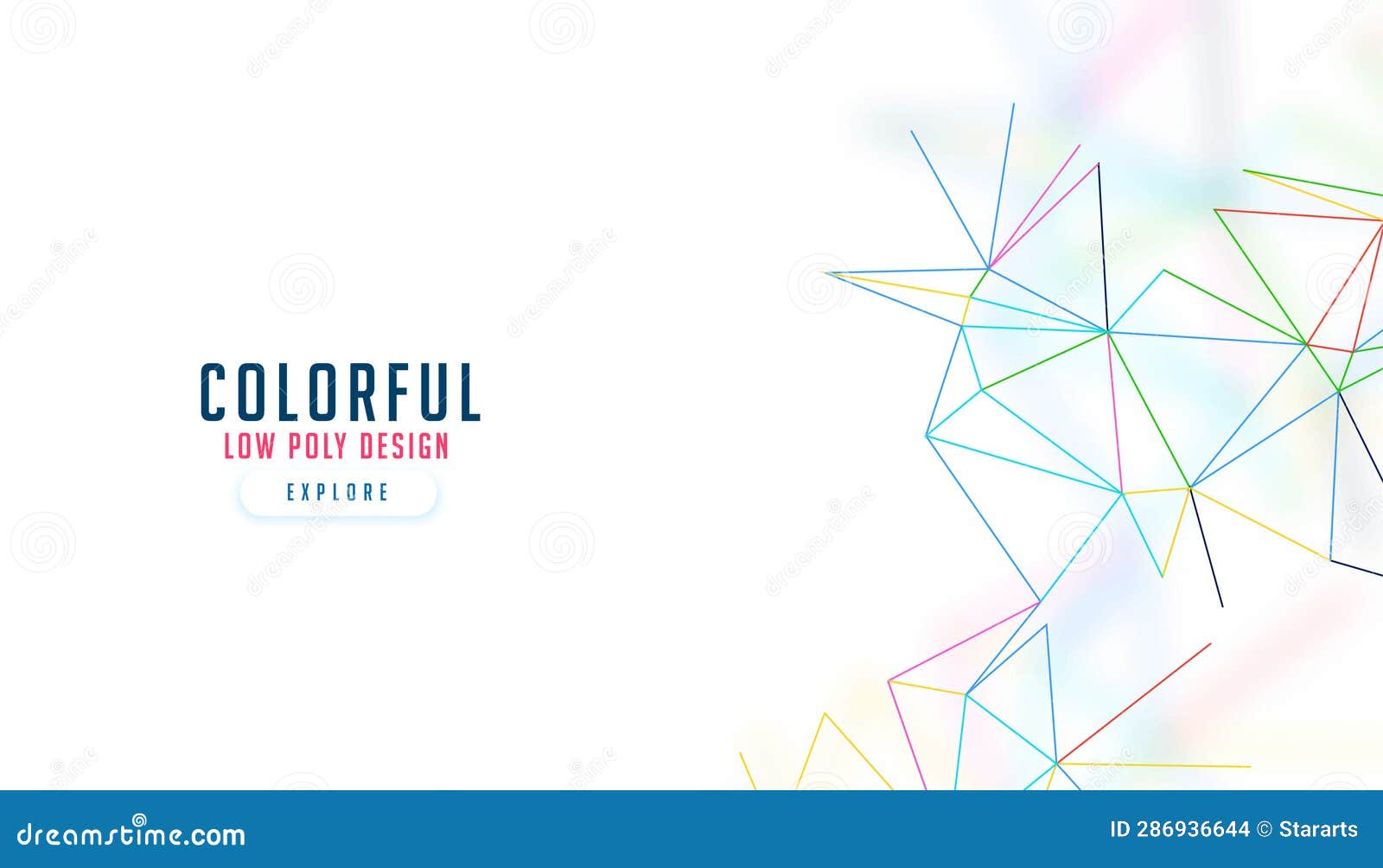 Colorful Low Poly Design for Web Information Stock Vector ...