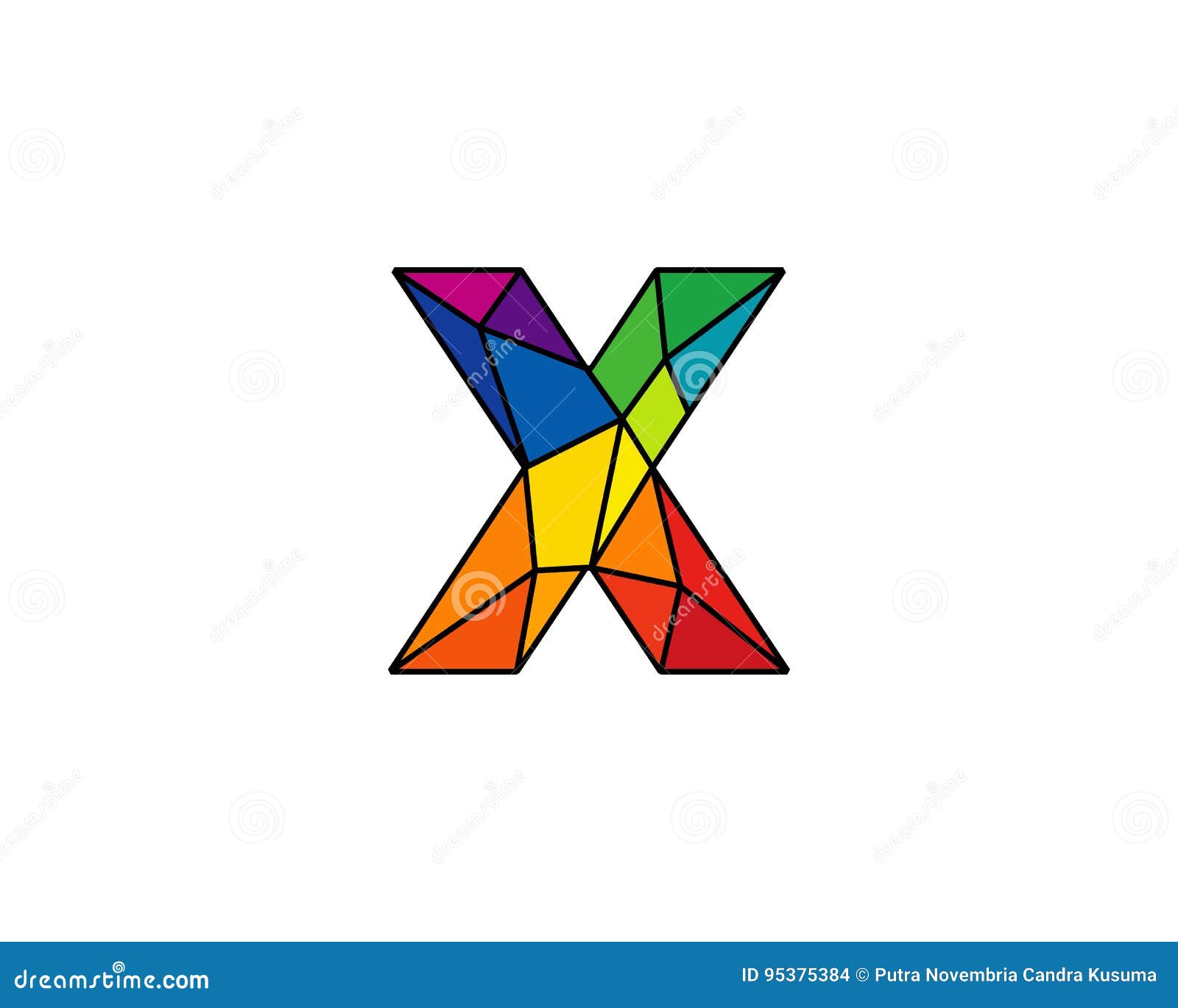 Colorful Low Poly Icon Logo Design Element Stock Vector - Illustration ...
