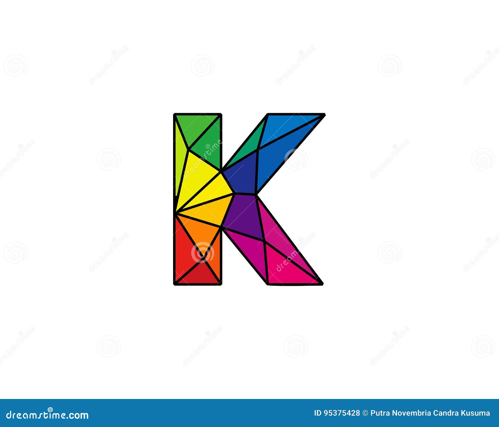 Colorful Low Poly Icon Logo Design Element Stock Vector - Illustration ...