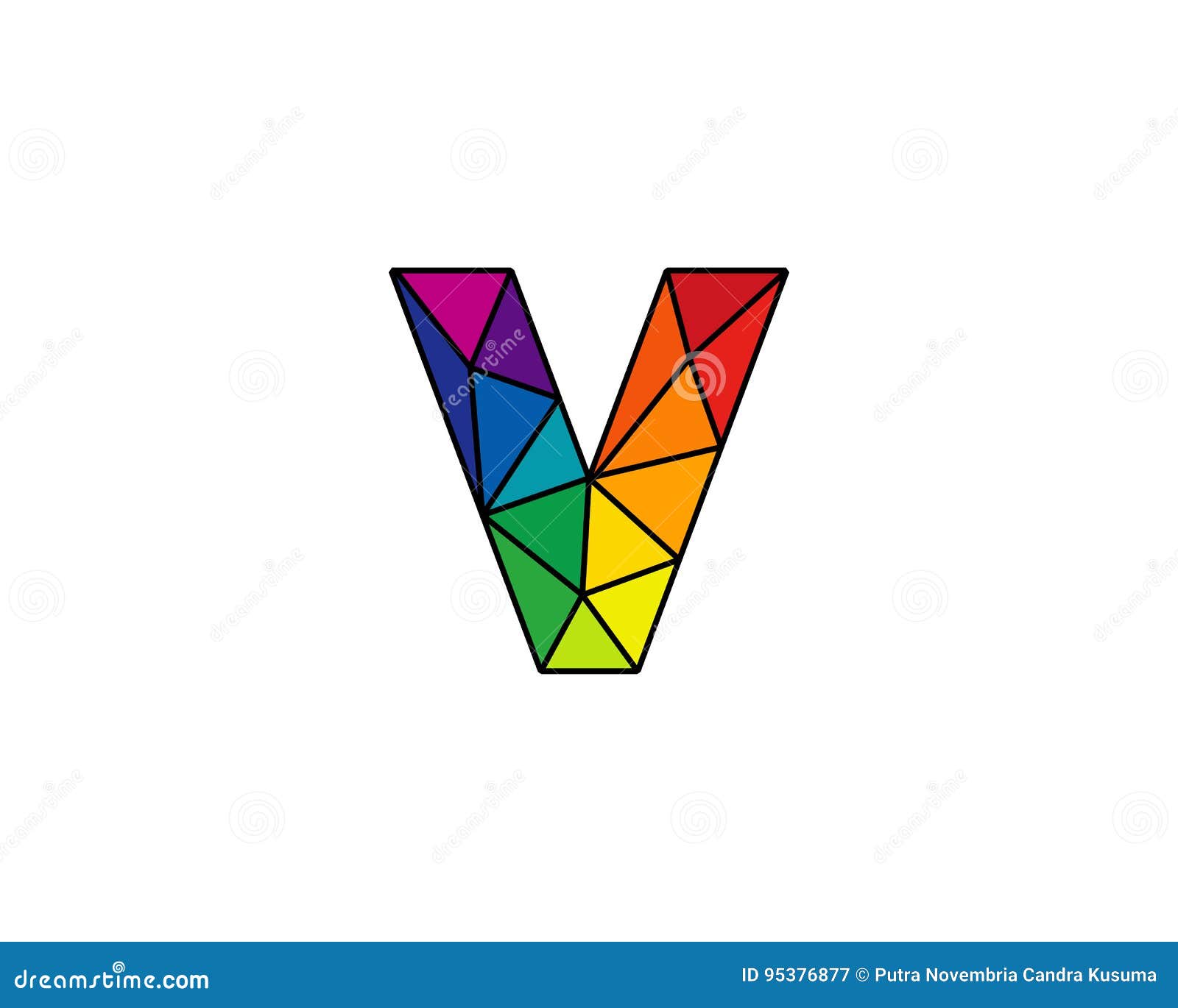 Colorful Low Poly Icon Logo Design Element Stock Vector - Illustration ...