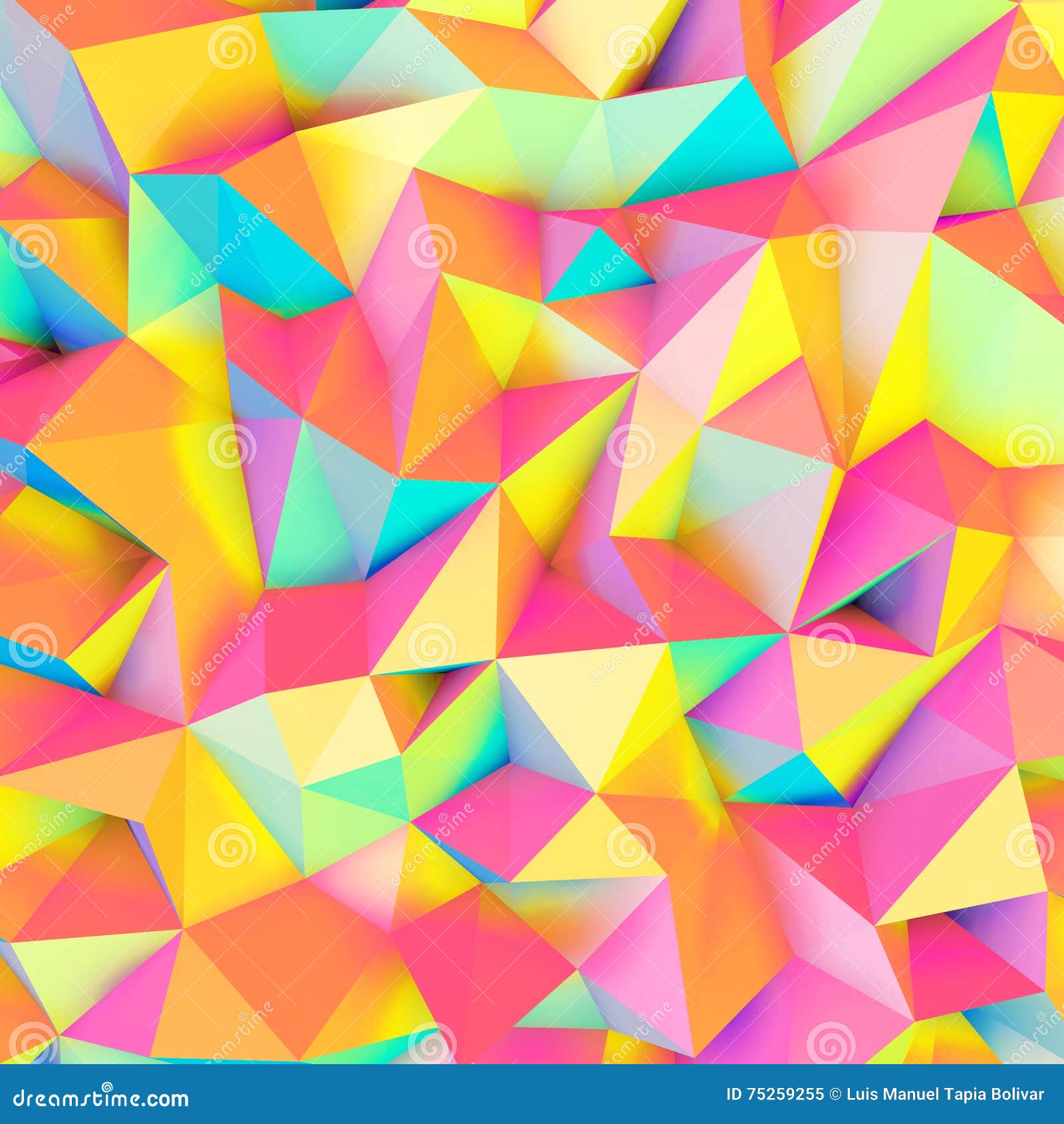 Colorful low poly texture stock illustration. Illustration of birthday ...