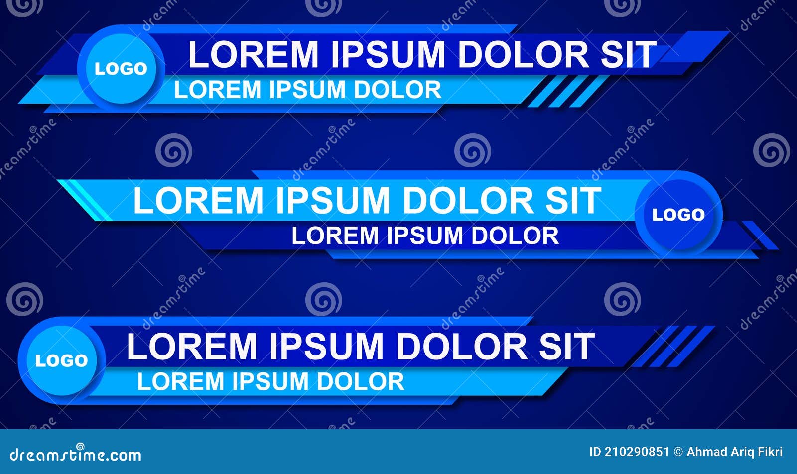 Colorful Lower Thirds Set Template Vector. Modern Geometric Lower Third ... Colorful Lower Thirds Set Template Vector. Modern Geometric Lower Third ...
