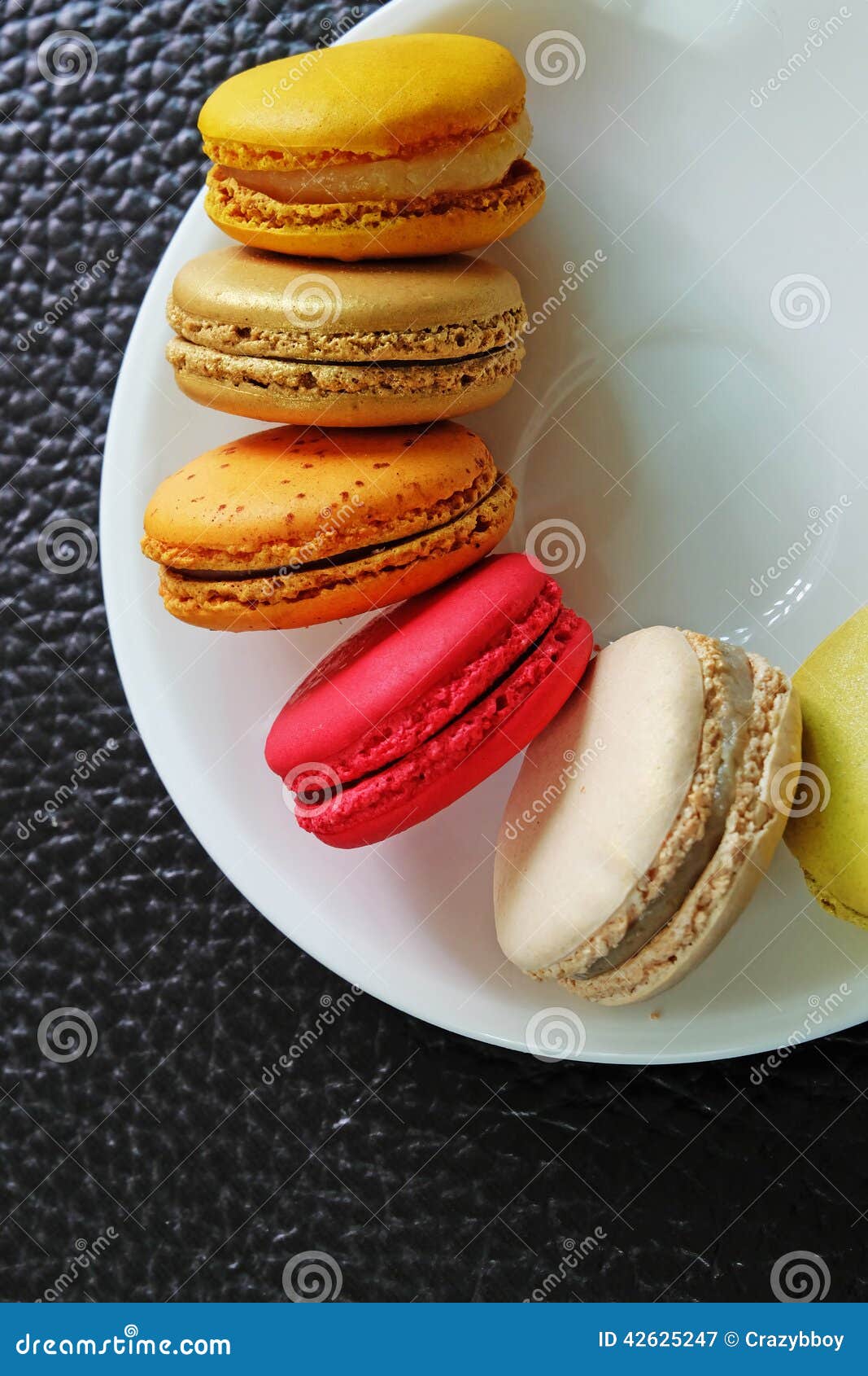 Colorful Macarons in the Dish Stock Image - Image of kitchen, cook ...