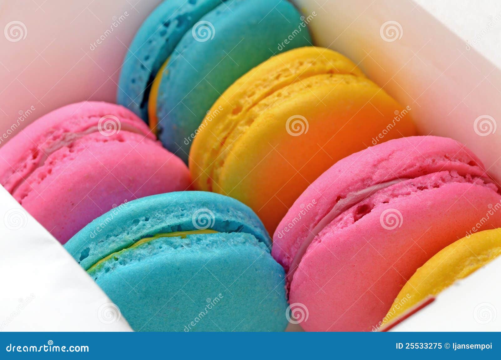 Colorful macaroons stock image. Image of traditional - 25533275