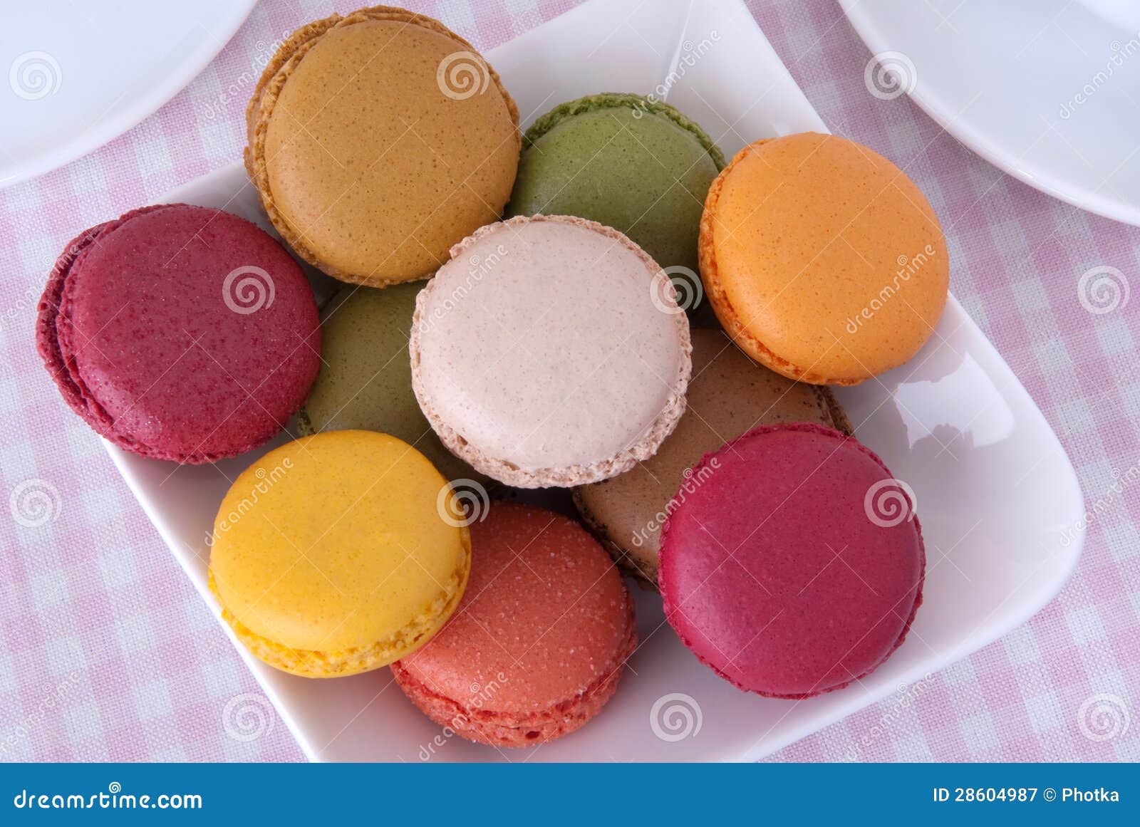 Colorful macaroons stock image. Image of confectionery - 28604987