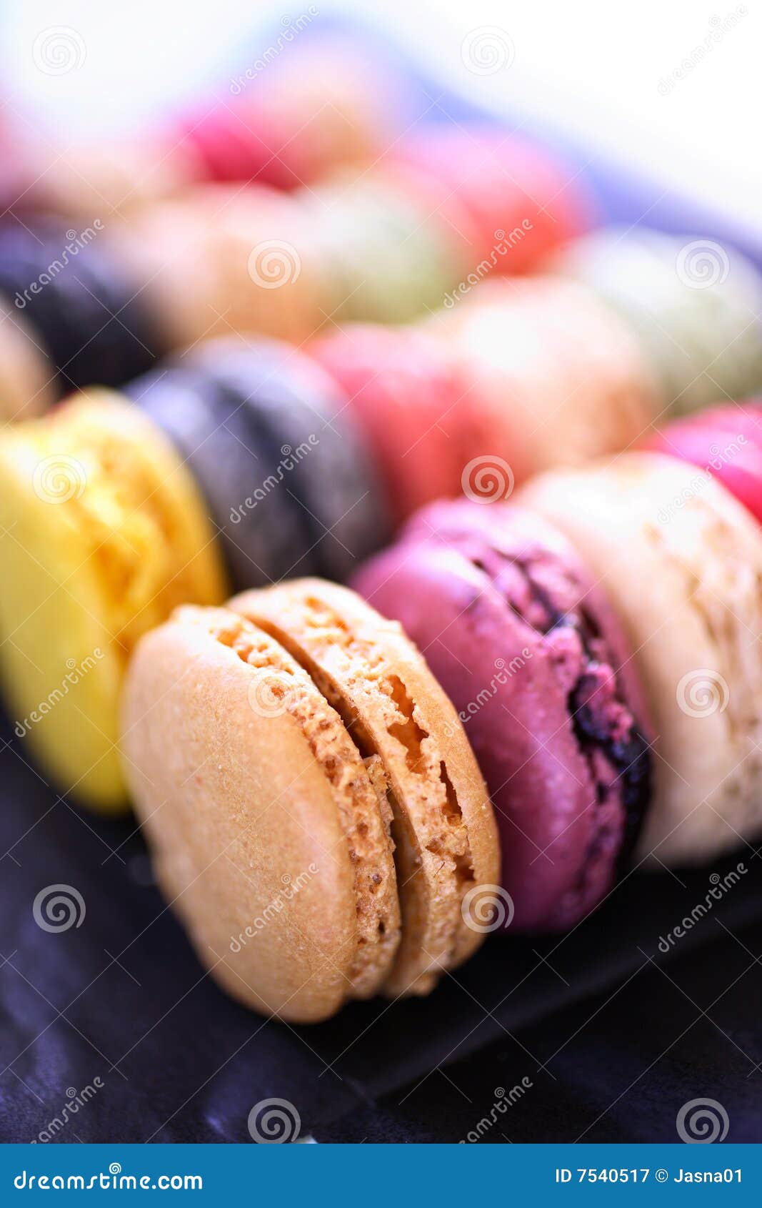 Colorful macaroons stock image. Image of filled, colours - 7540517