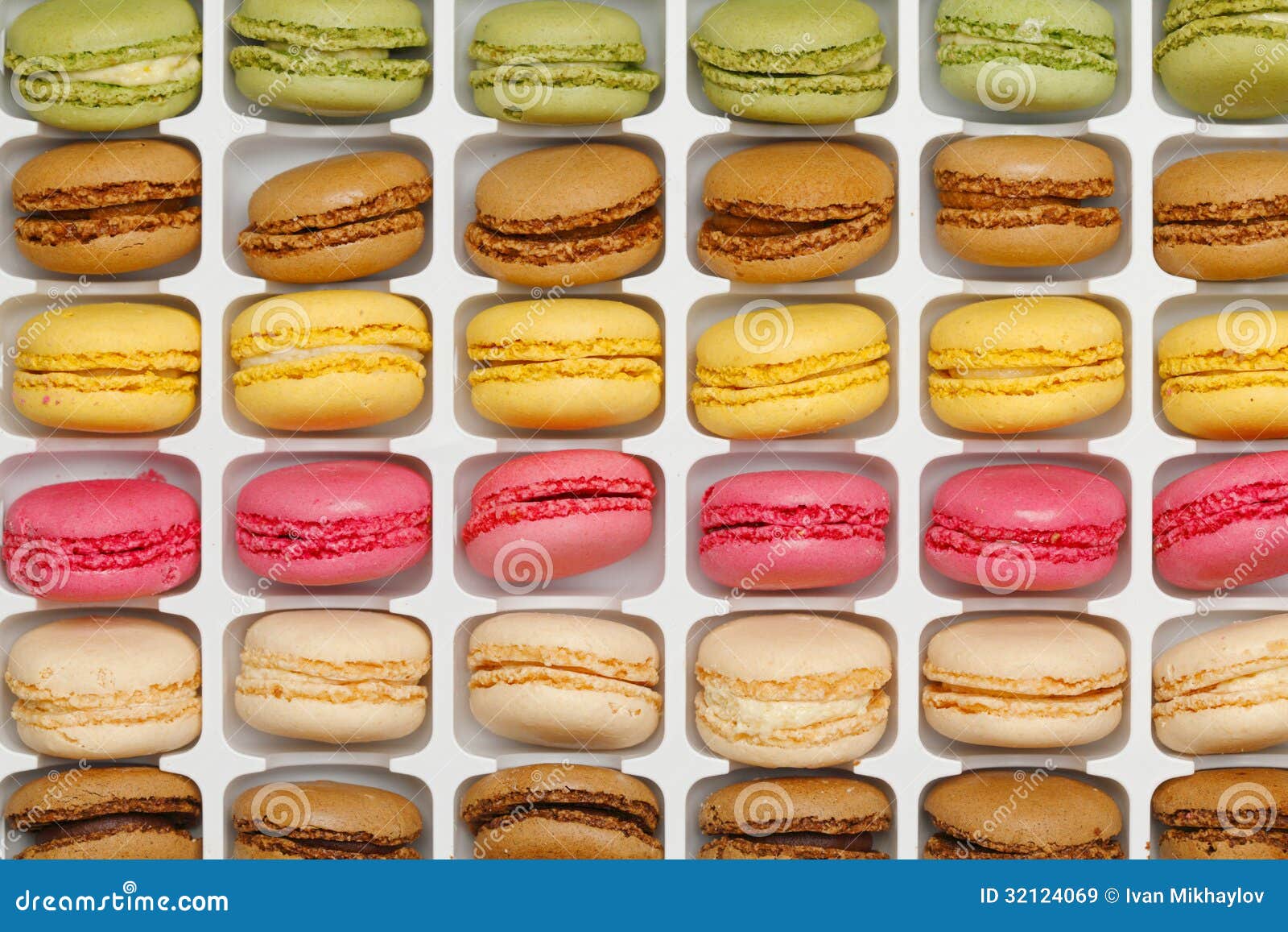 Colorful macaroons stock image. Image of french, assortment - 32124069