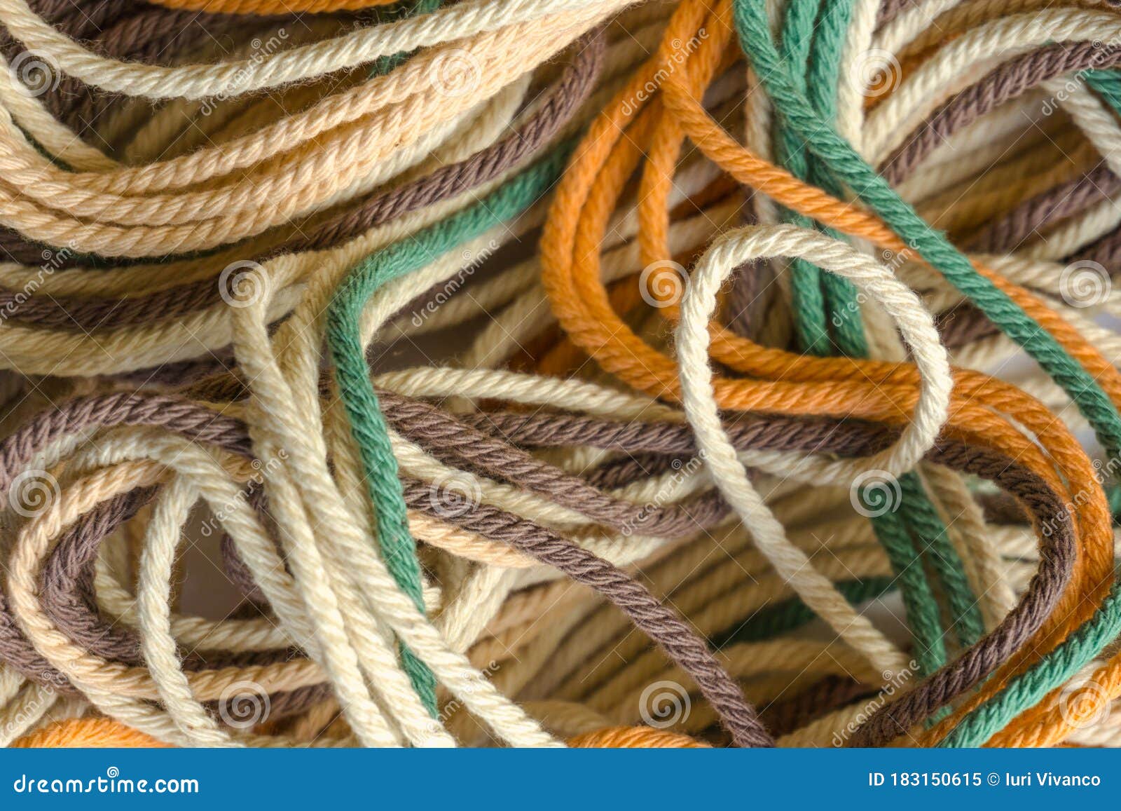 Colorful Macrame Thread Ball. Yarn Texture Royalty-Free Stock Photo ...