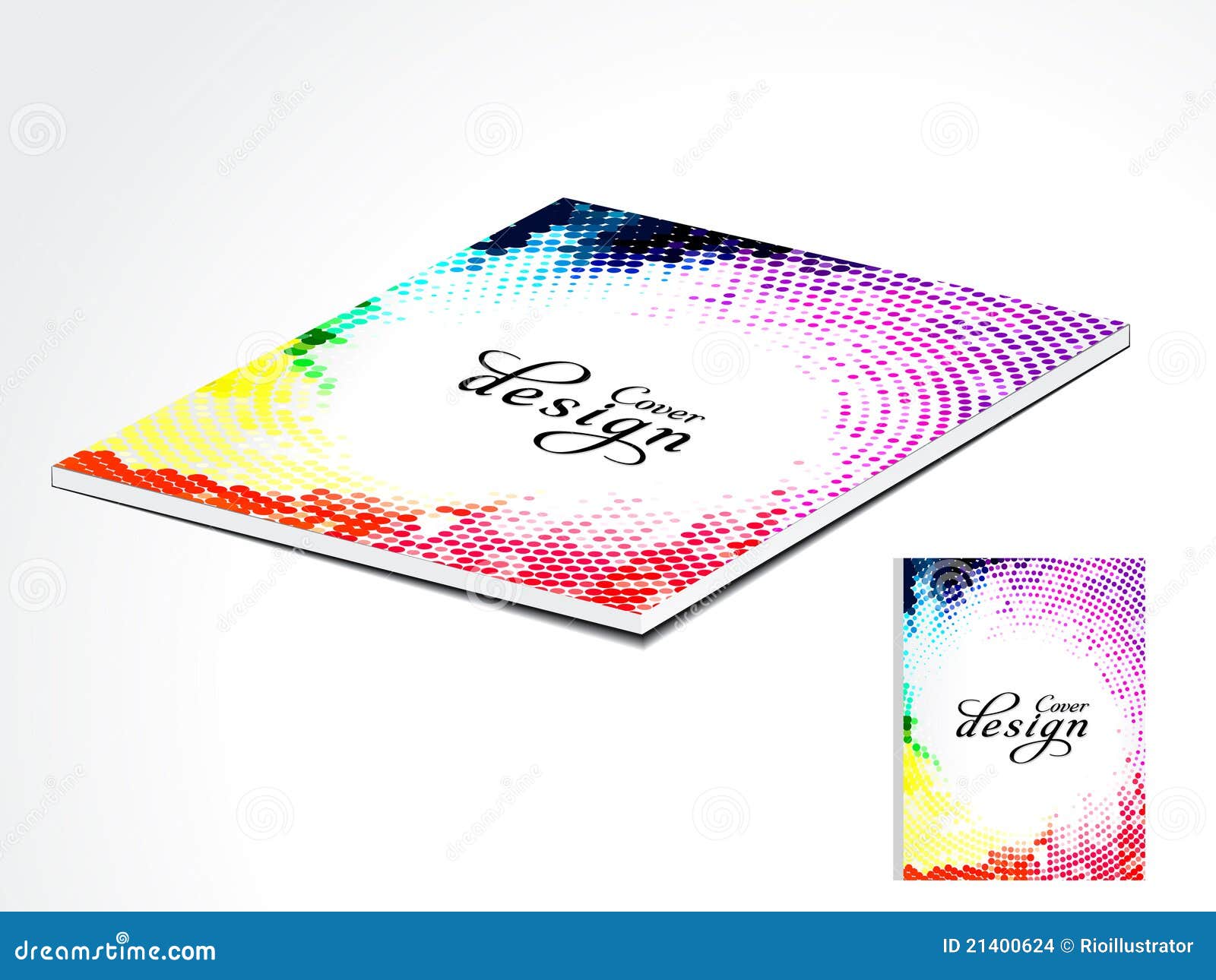 Colorful Magazine Layout Design Stock Vector - Illustration of book ...