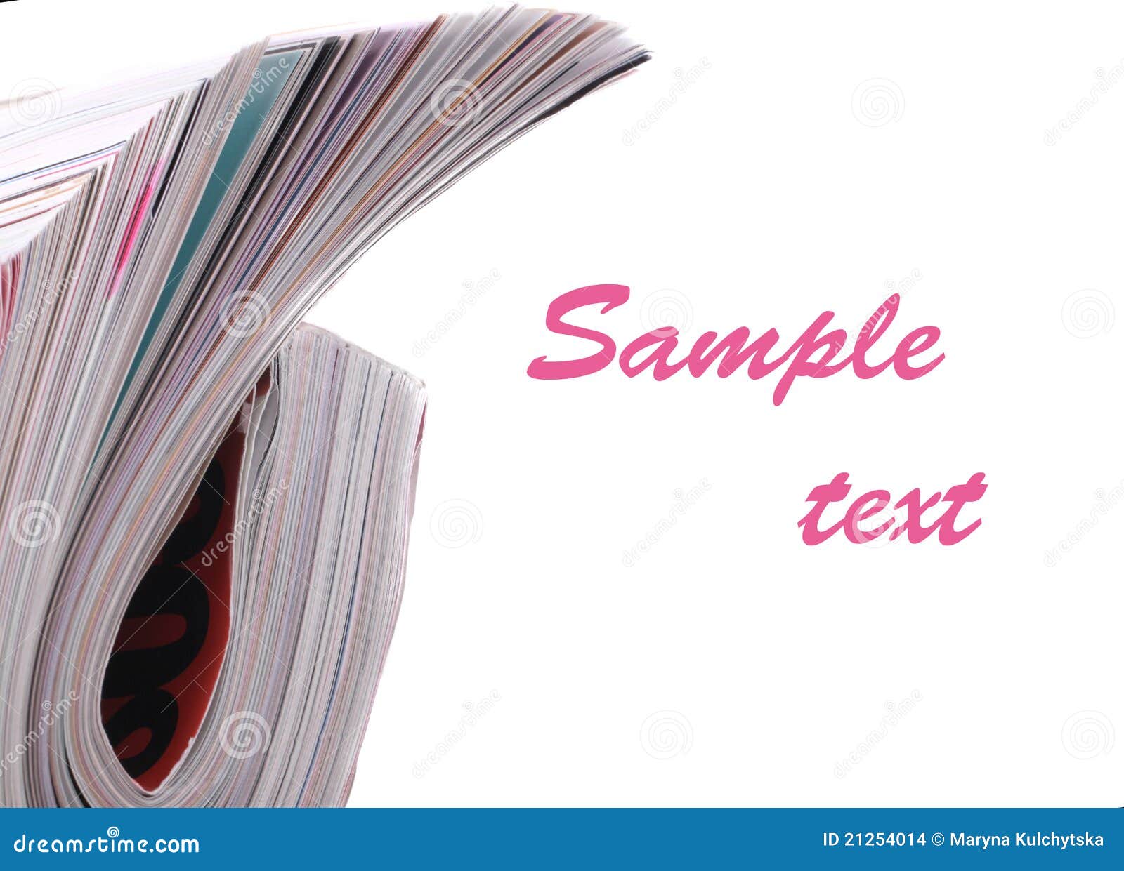 Colorful magazine pages stock photo. Image of press, news - 21254014