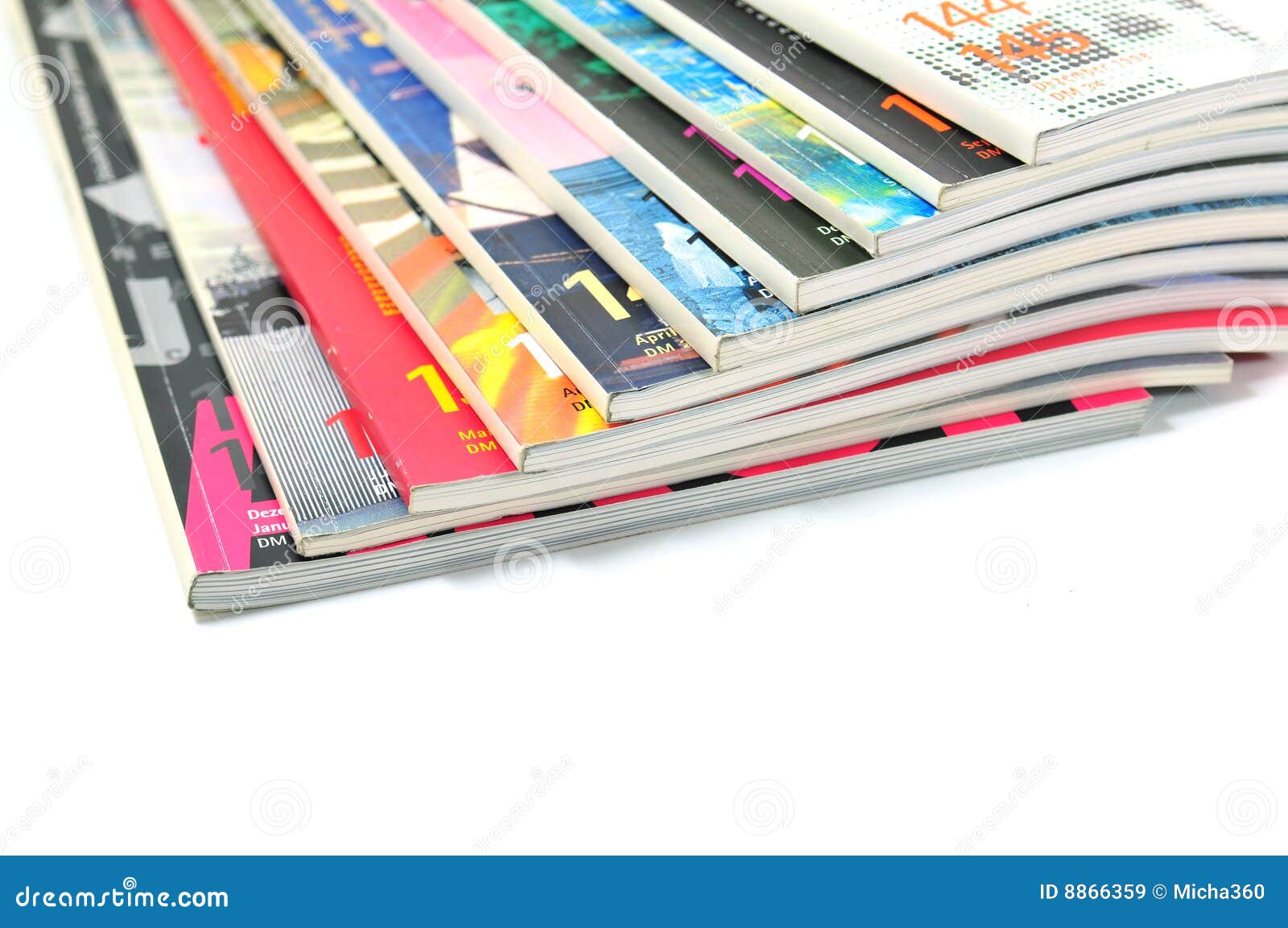 Colorful Magazines stock image. Image of media, pages - 8866359