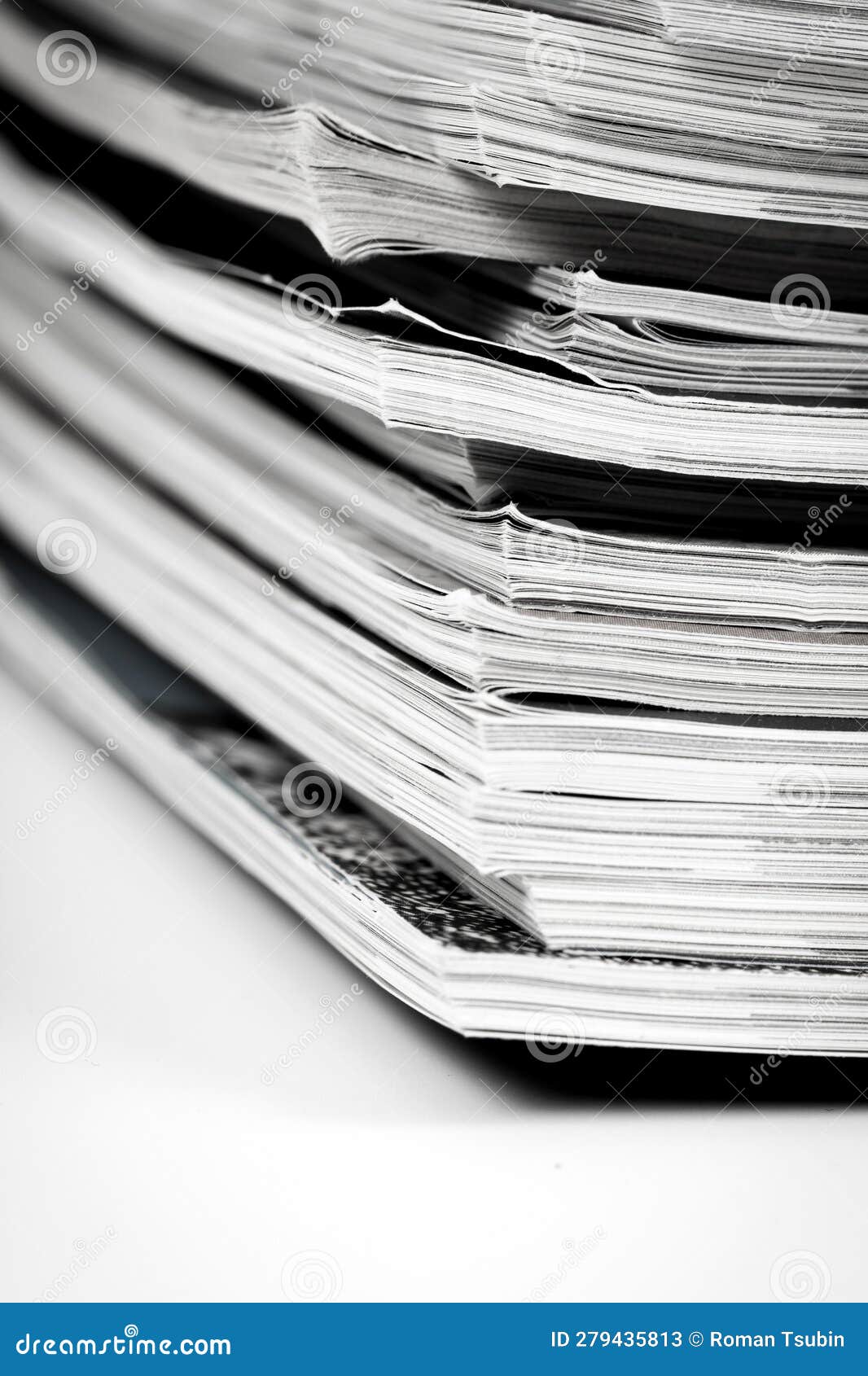 Colorful Magazines Up Close Stock Image - Image of shallow, open: 279435813