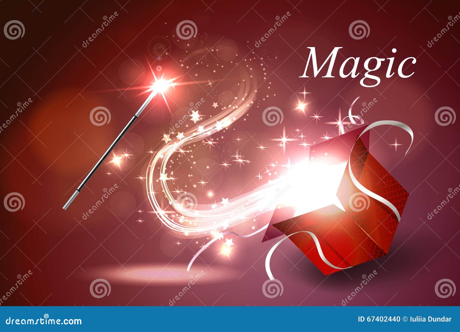 Colorful magic box stock illustration. Illustration of element - 67402440