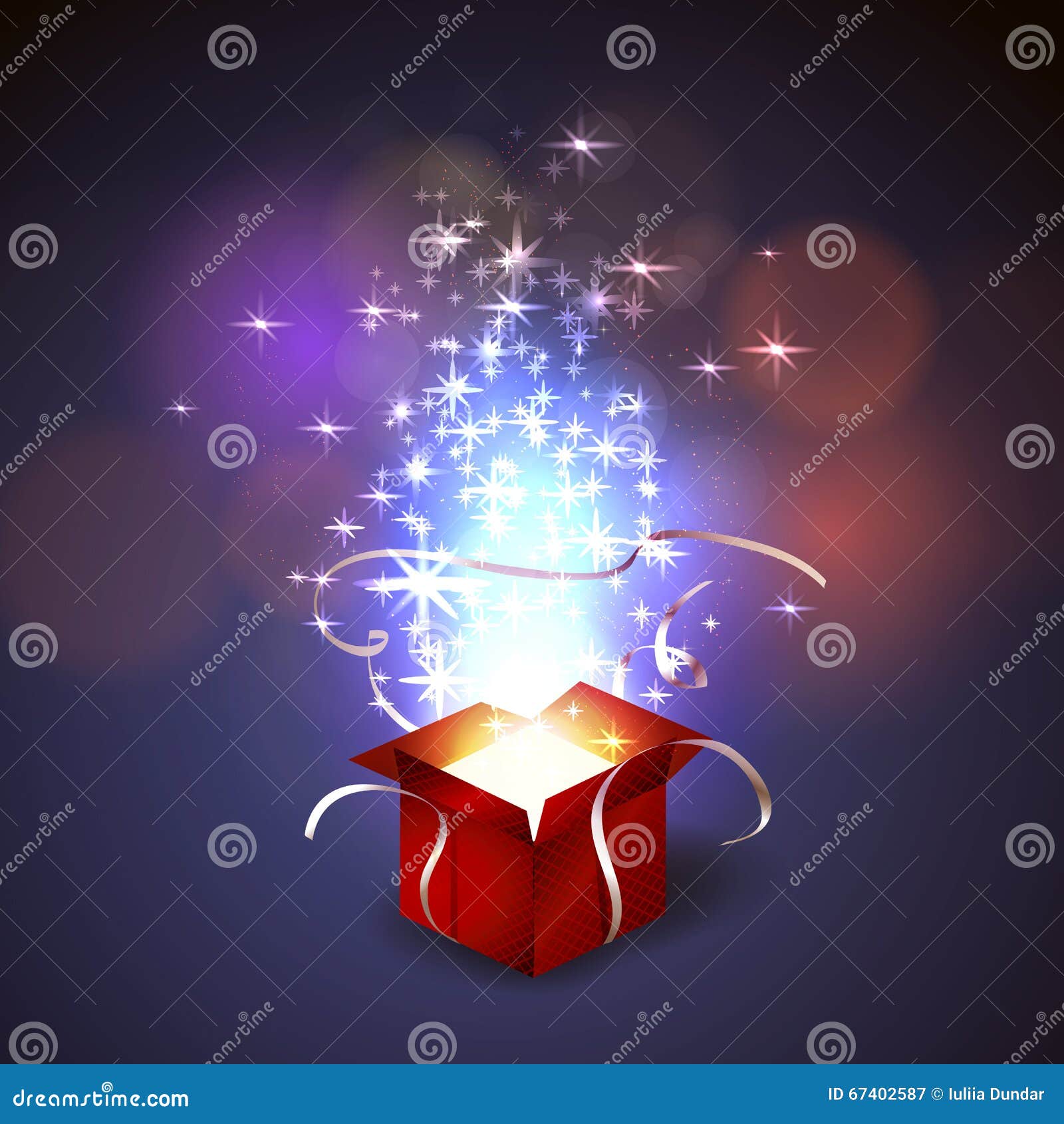 Colorful magic box stock illustration. Illustration of glow - 67402587