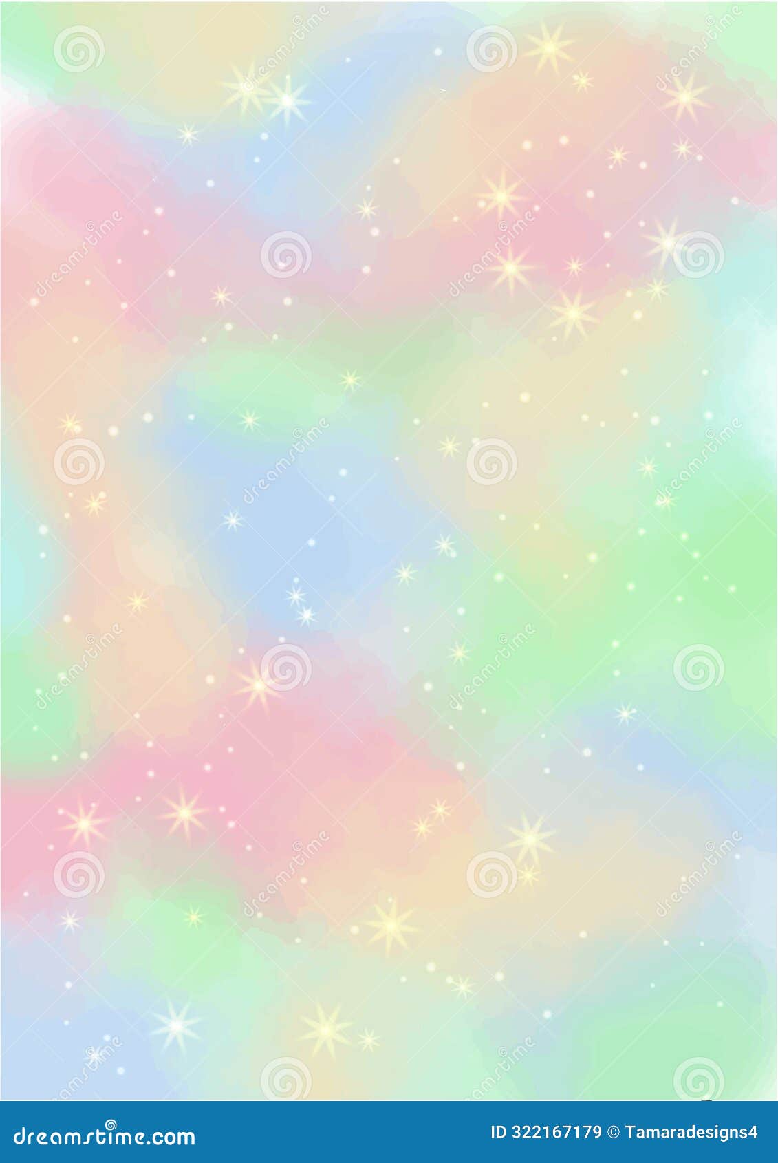 Colorful Magical Pastel Paint Abstract Background Stock Vector ...