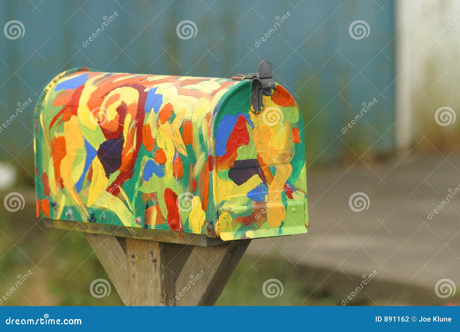 Colorful mailbox stock photo. Image of metal, artistic - 891162
