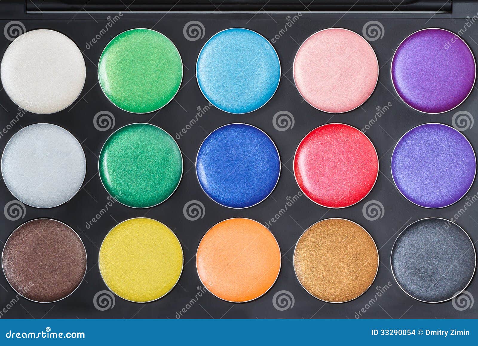 Colorful make-up palette stock photo. Image of black - 33290054