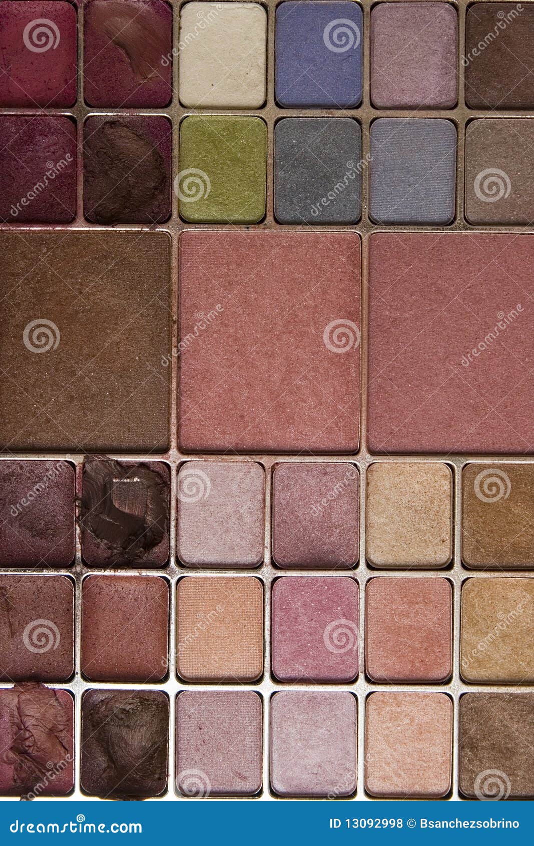 Colorful makeup pallet stock photo. Image of abstract - 13092998