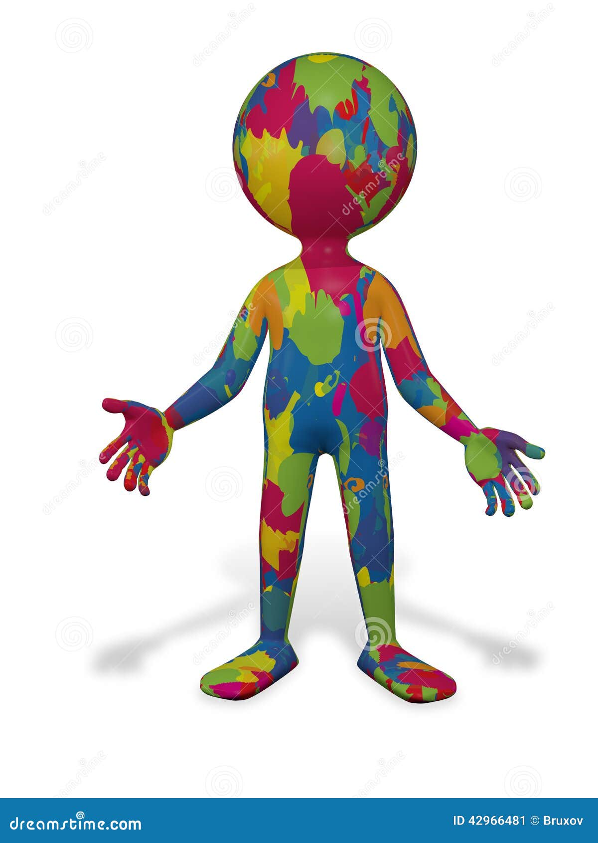Colorful man stock illustration. Illustration of male - 42966481