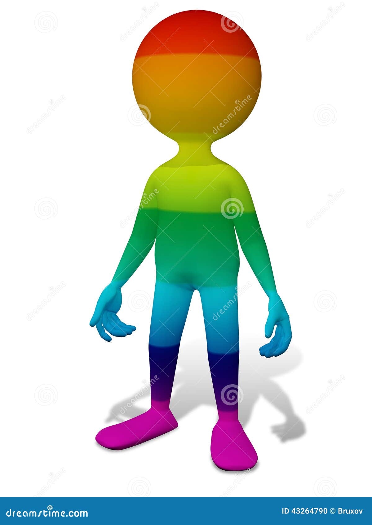 Colorful man stock illustration. Illustration of creative - 43264790