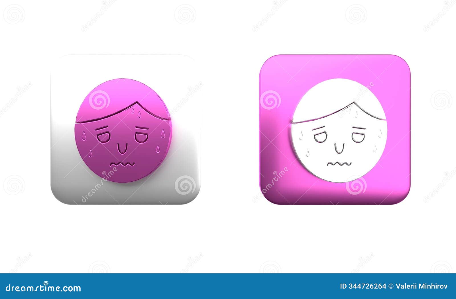 Sweating Icon Vector Isolated On White Background, Logo Concept ...