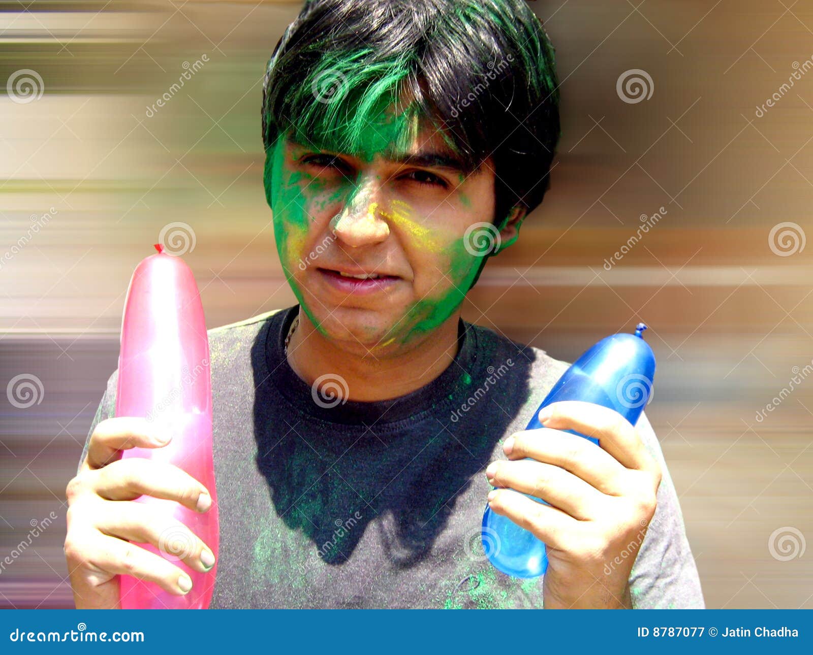 Colorful man at festival stock image. Image of hold, hindu - 8787077