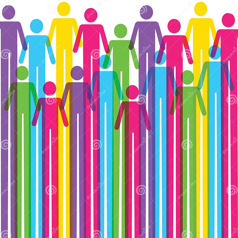 Colorful Man Icon Background Stock Vector - Illustration of family ...