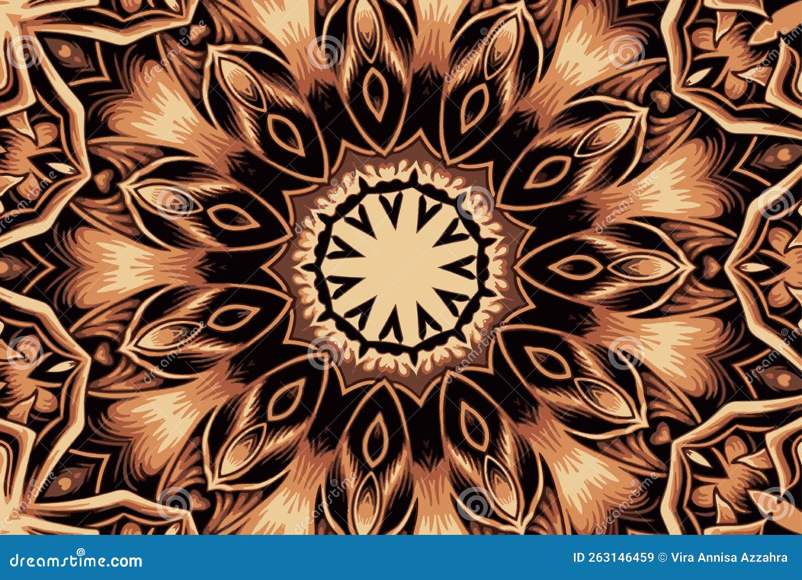 Colorful Mandala Frame Border Abstract Geometry Stock Vector ...