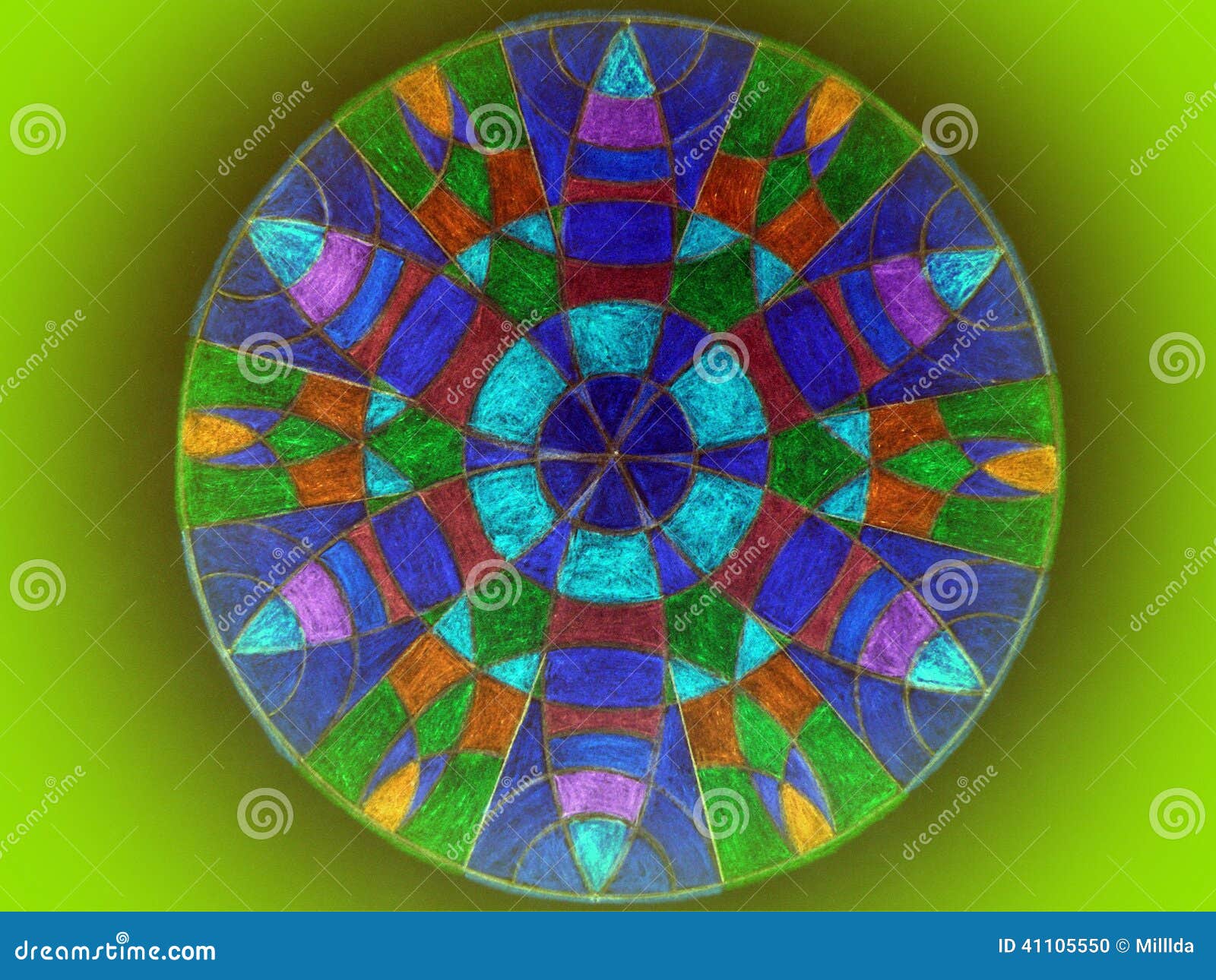 Colorful mandala stock photo. Image of pink, yellow, shape - 41105550