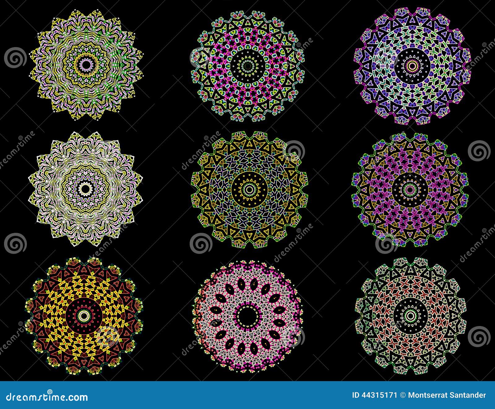 Colorful Mandalas Royalty-Free Stock Photography | CartoonDealer.com ...