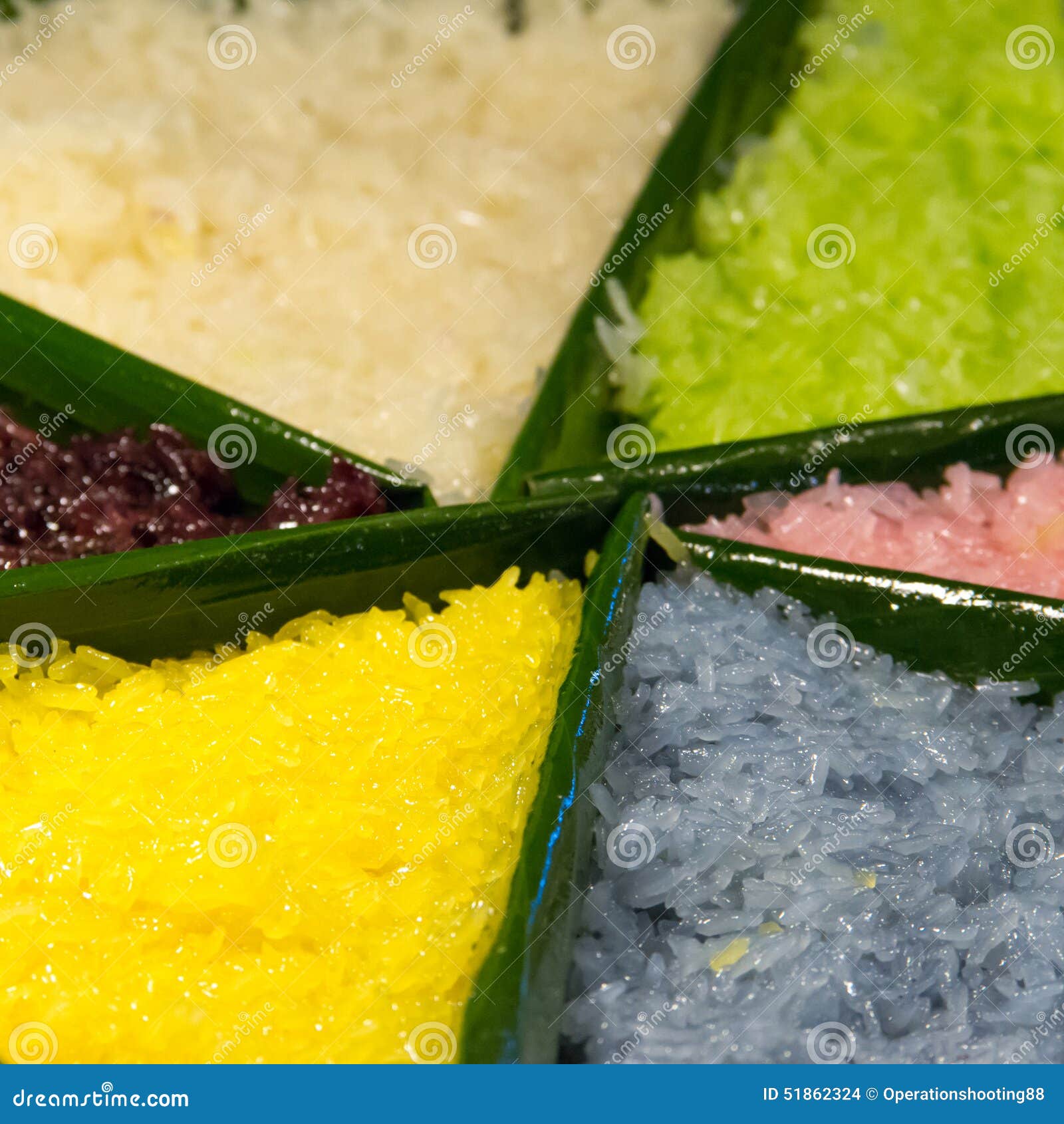 Colorful Mango and Sticky Rice Stock Photo - Image of asian, sticky ...