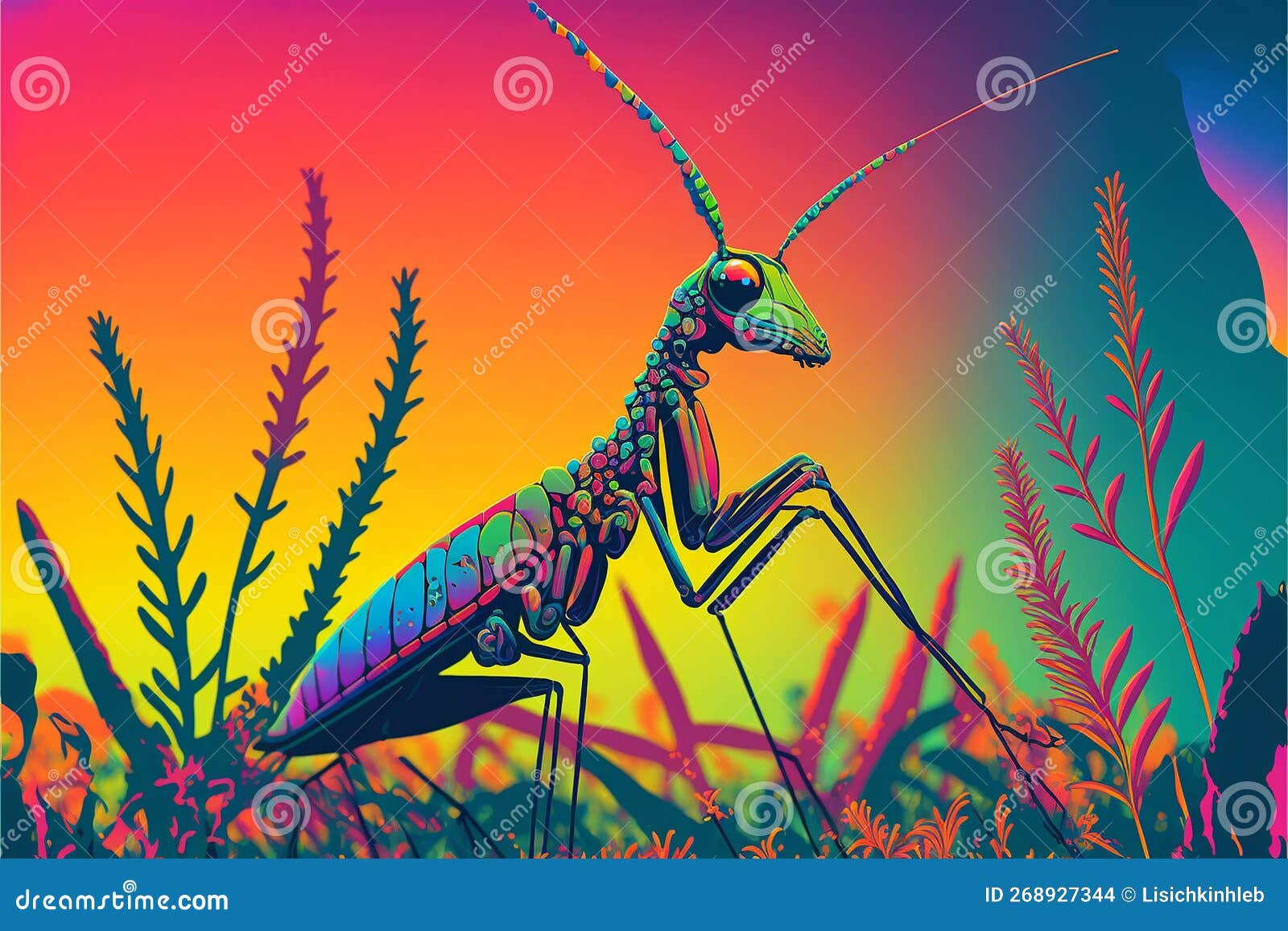 Colorful Mantis Created with Generative Ai Technology Stock ...